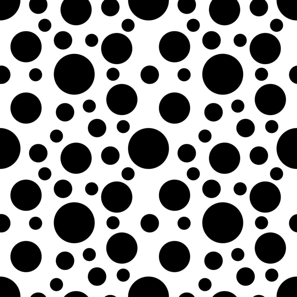 abstract black circle seamless pattern on white background 10613288 ...