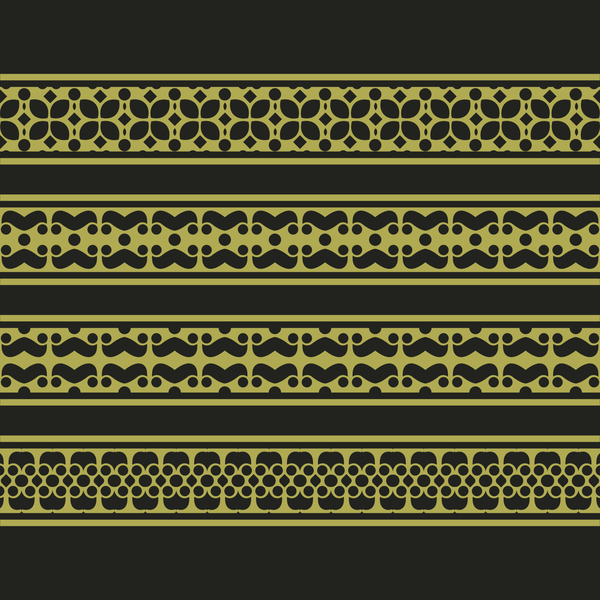 Ornament Style Ethnic Seamless Borders 10618723 Vector Art At Vecteezy