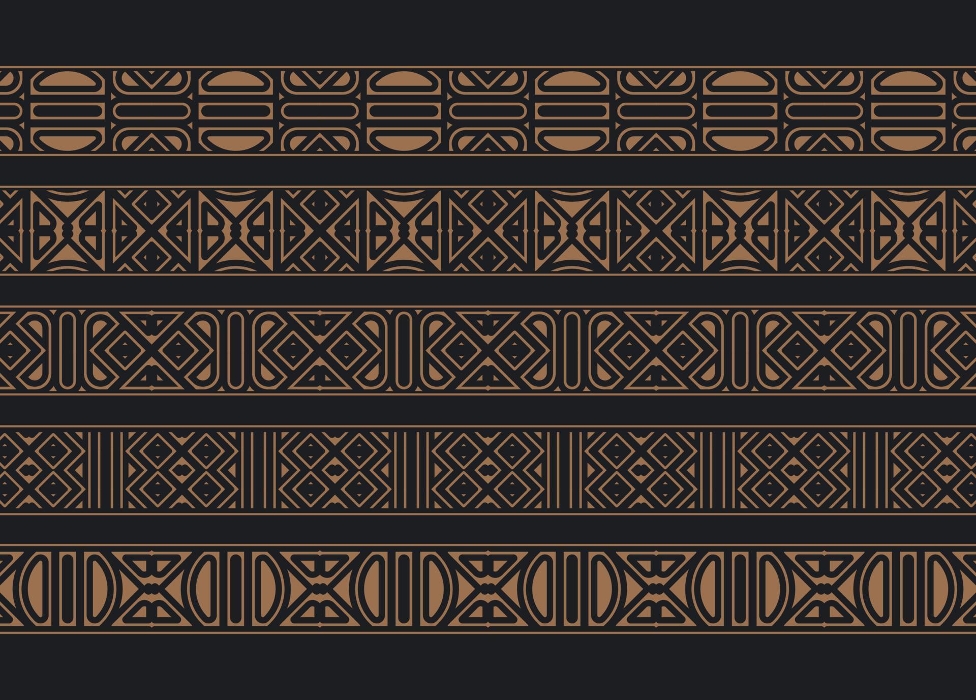 Ornament Style Ethnic Seamless Borders Set 10618824 Vector Art At Vecteezy