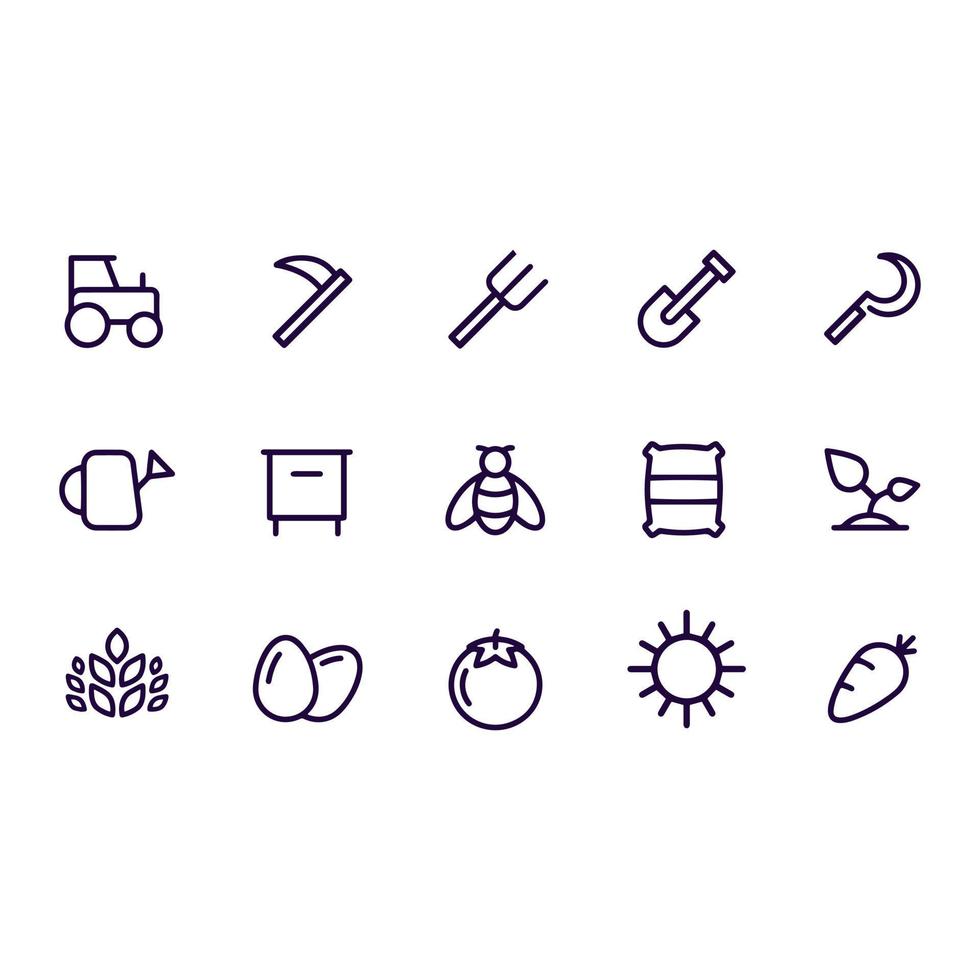 Farming icons vector design 10618956 Vector Art at Vecteezy