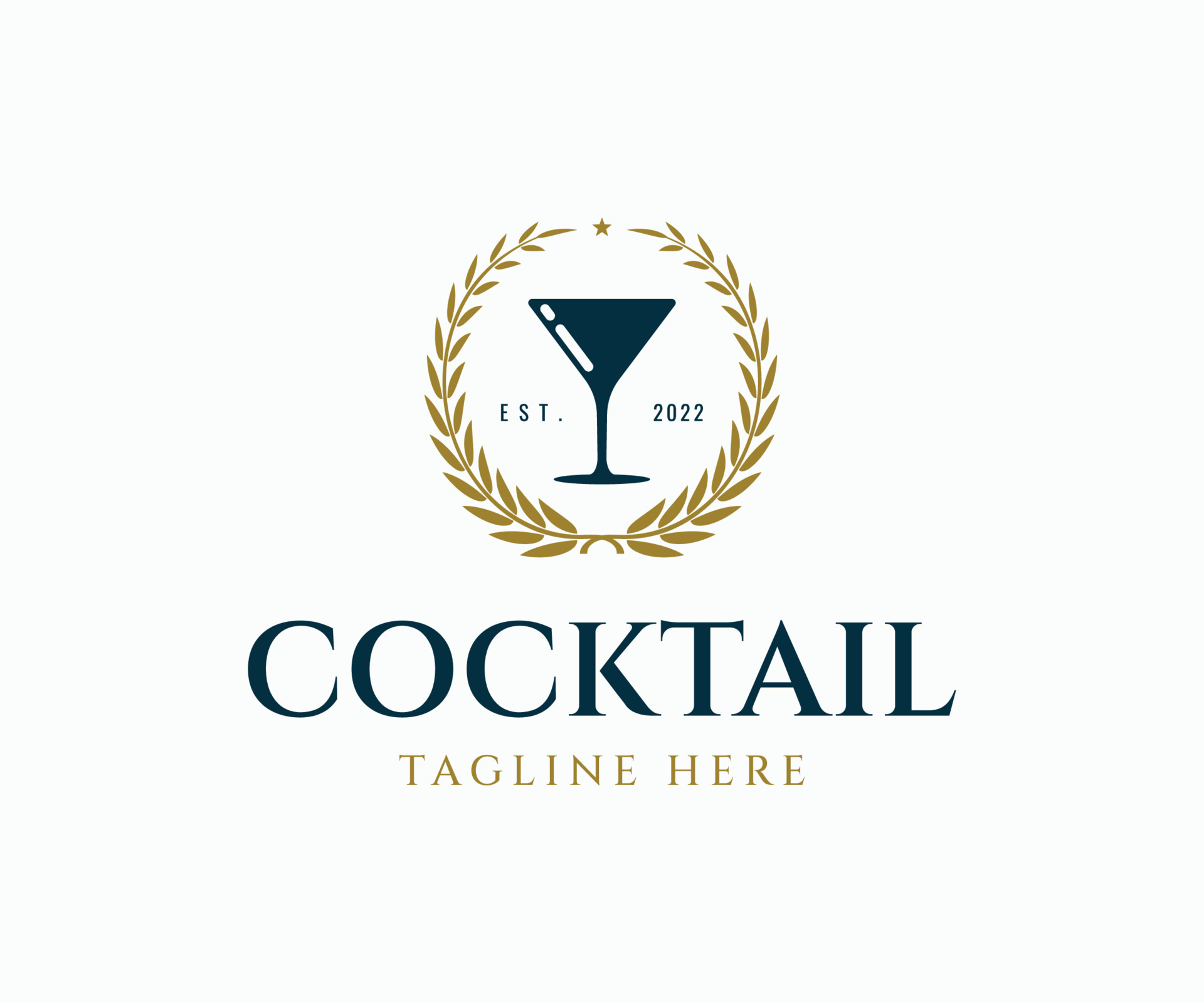 Cocktail Bar Logo Template Bar Logo Design 10624625 Vector Art At