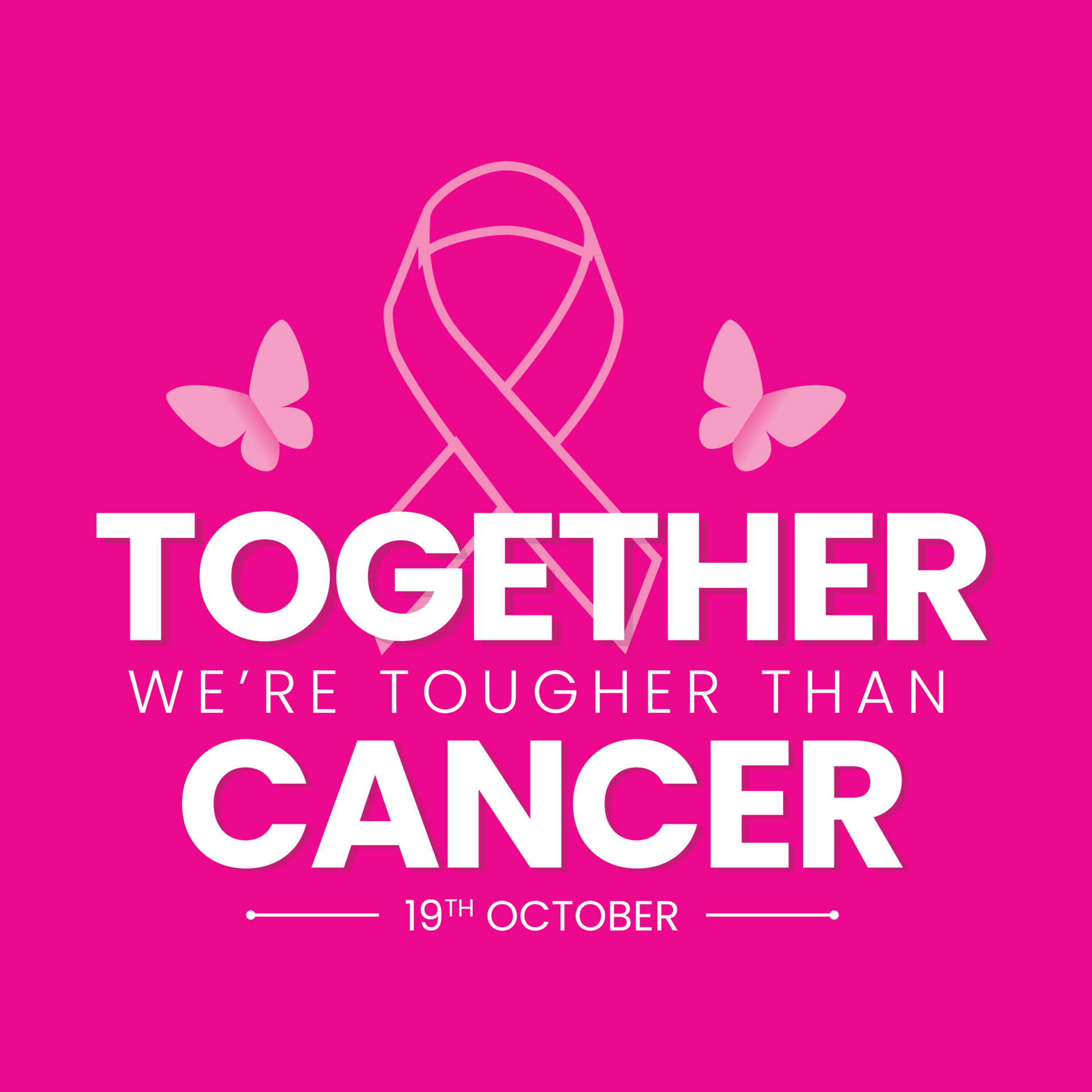World Breast Cancer Awareness Month In October 10627661 Vector Art At