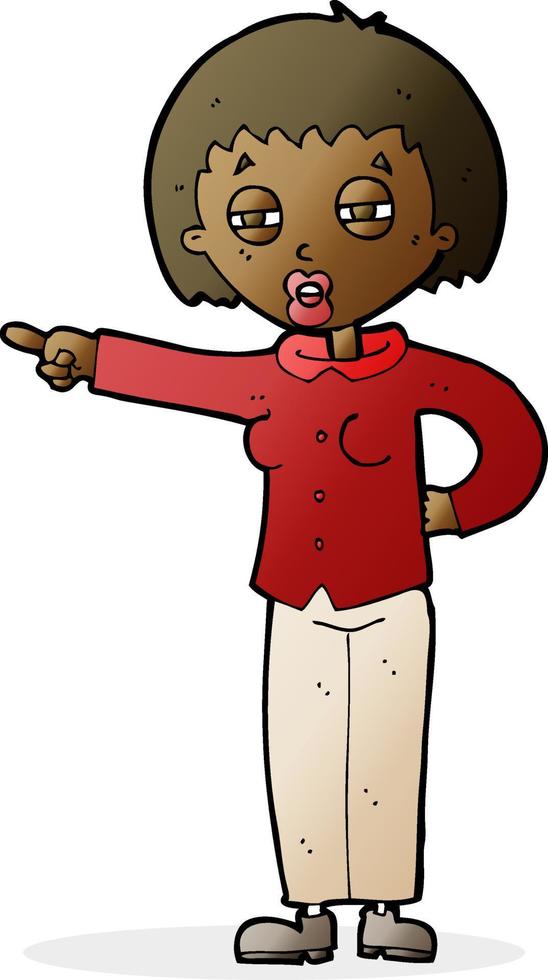 Cartoon Woman Telling Off 10634594 Vector Art At Vecteezy
