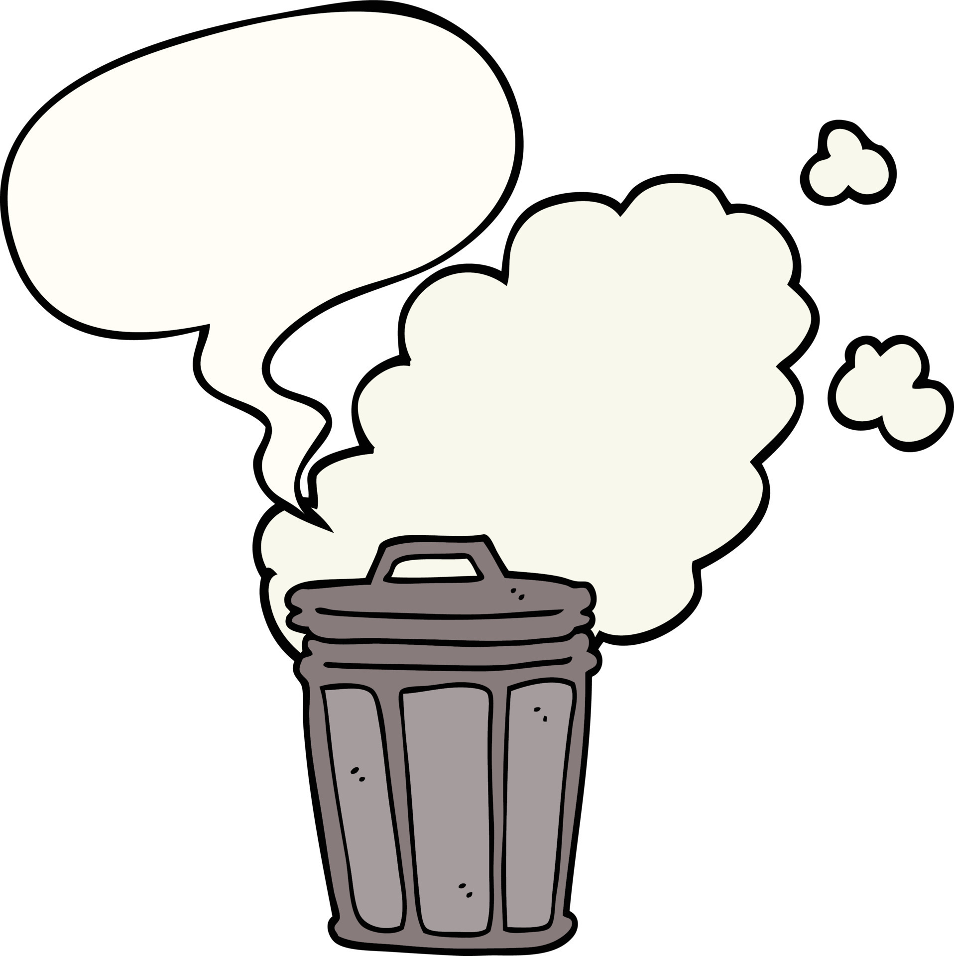 cartoon stinky garbage can and speech bubble 10635731 Vector Art at ... cartoon stinky garbage can and speech bubble 10635731 Vector Art at ...