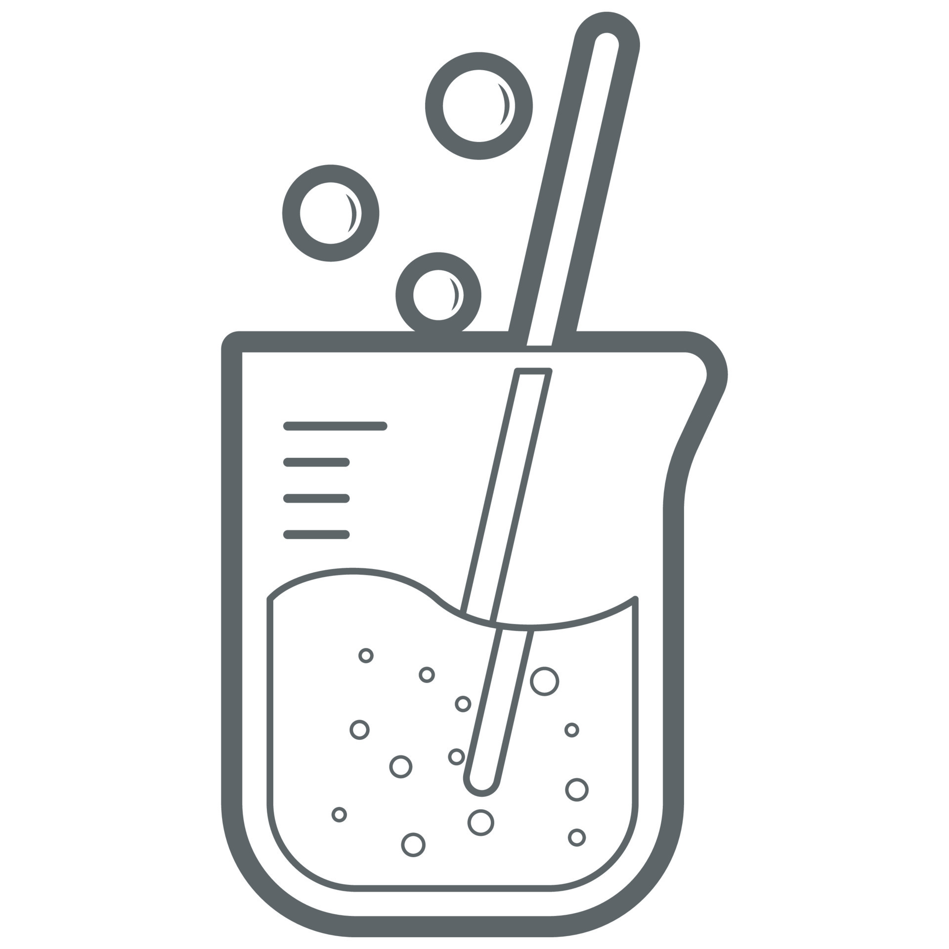 Science Laboratory Equipment Flask And Stirring Rod 10638943 Vector Art At Vecteezy