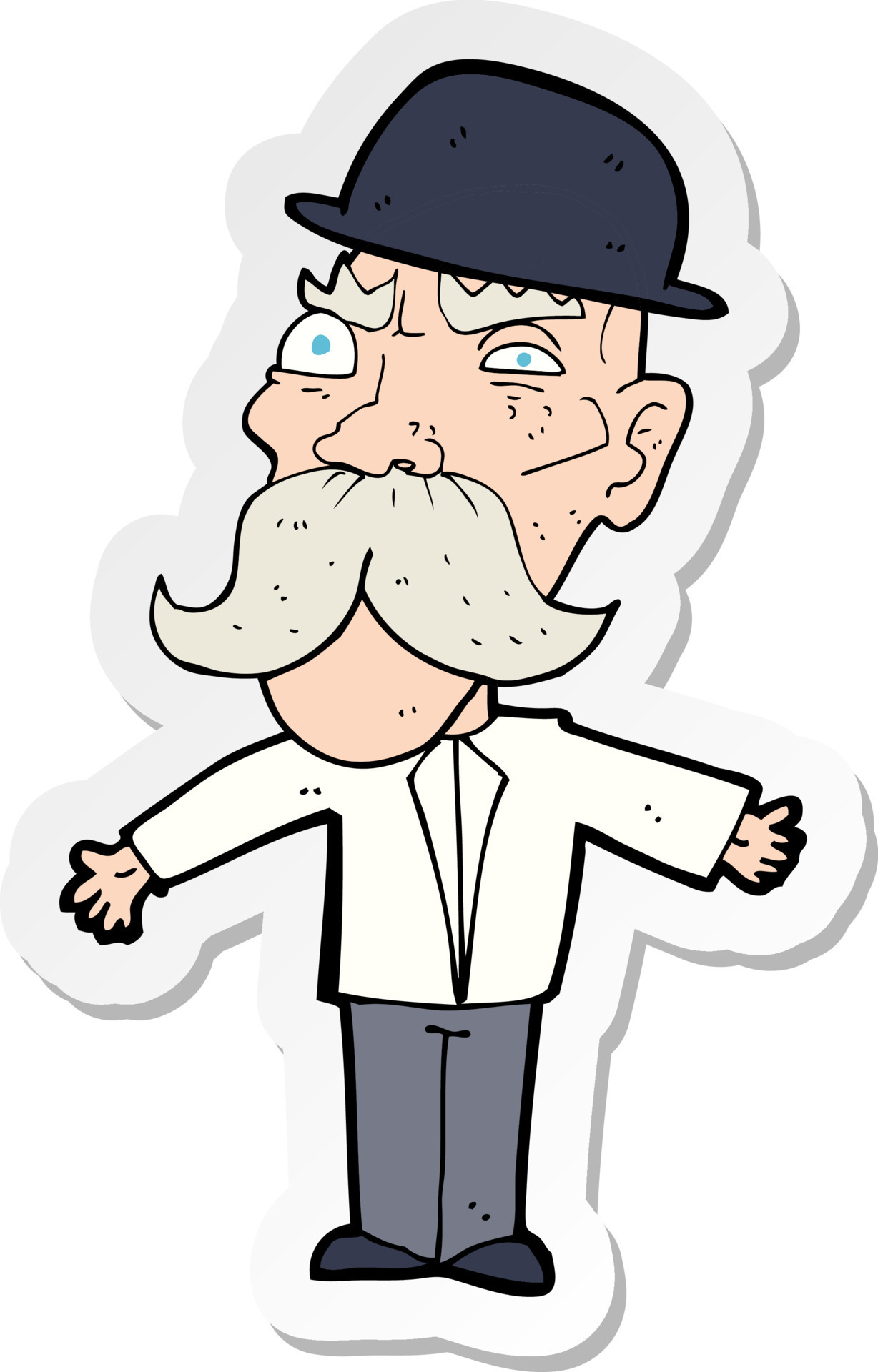 pegatina de un anciano enojado de dibujos animados 10639276 Vector en ... pegatina de un anciano enojado de dibujos animados 10639276 Vector en ...