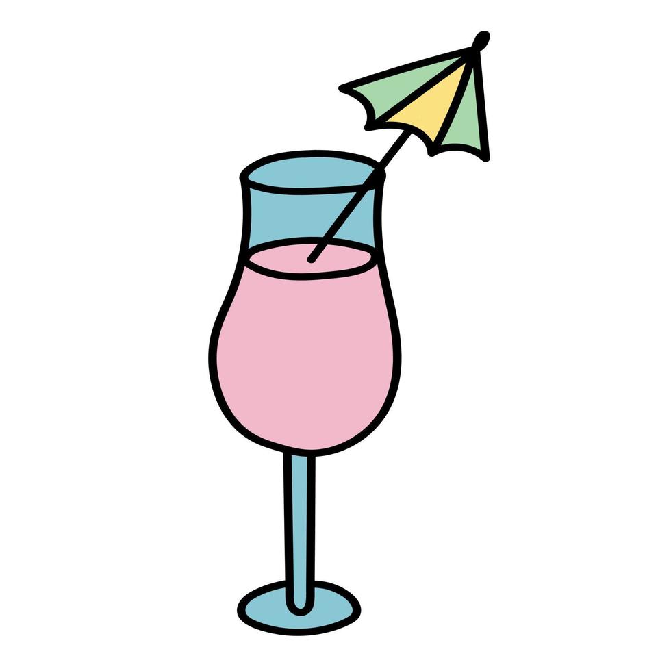 Pegatina De Garabato Con Cóctel De Dibujos Animados 10652175 Vector En Vecteezy