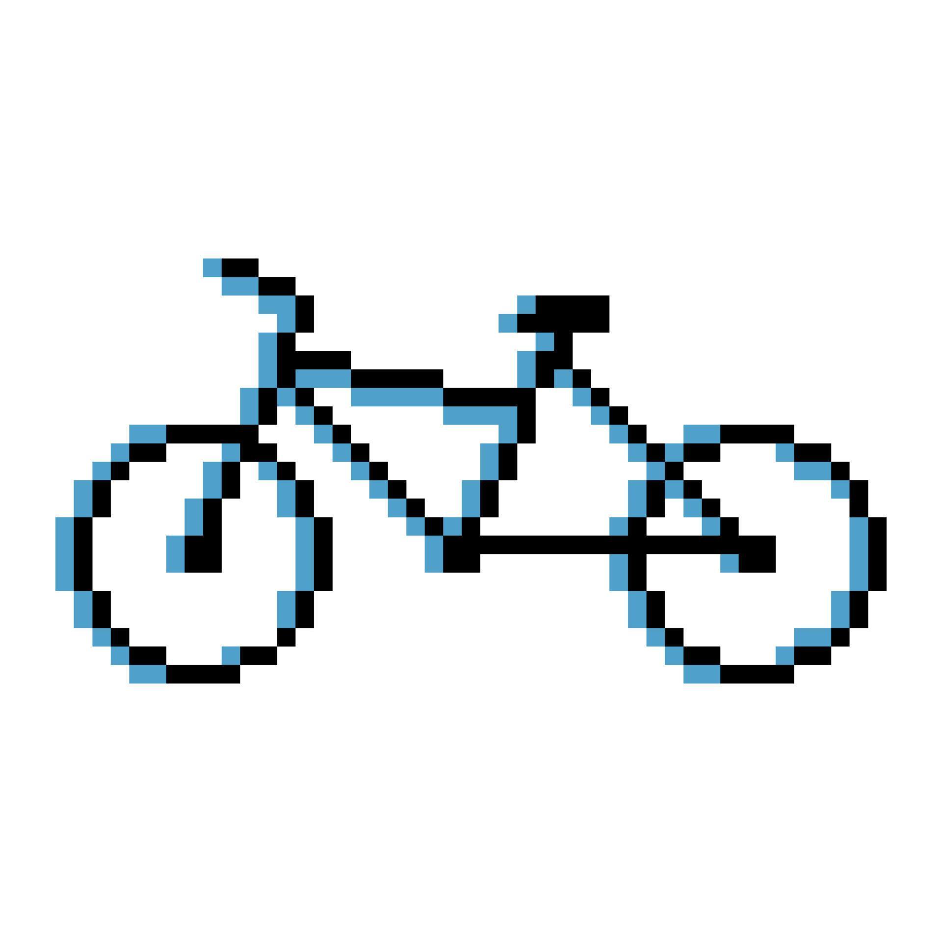 Bicycle with pixel art on white background. 10654626 Vector Art at Vecteezy