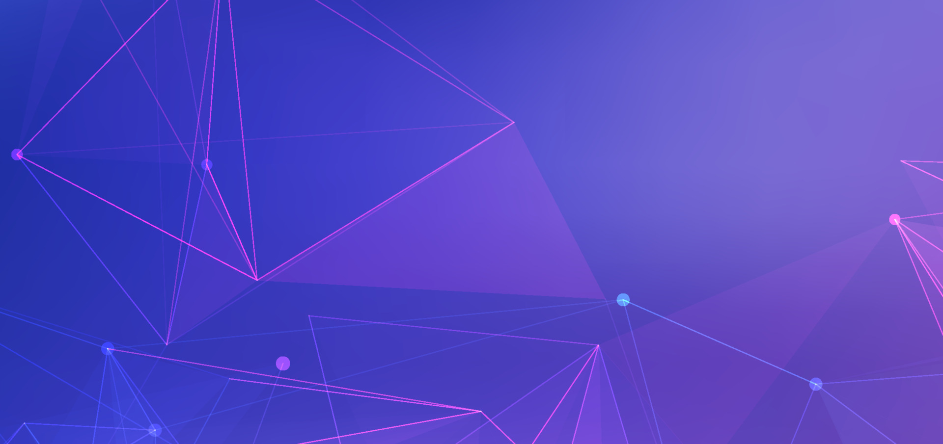 Abstract Polygonal Space Low Poly Dark Background With Connecting Dots