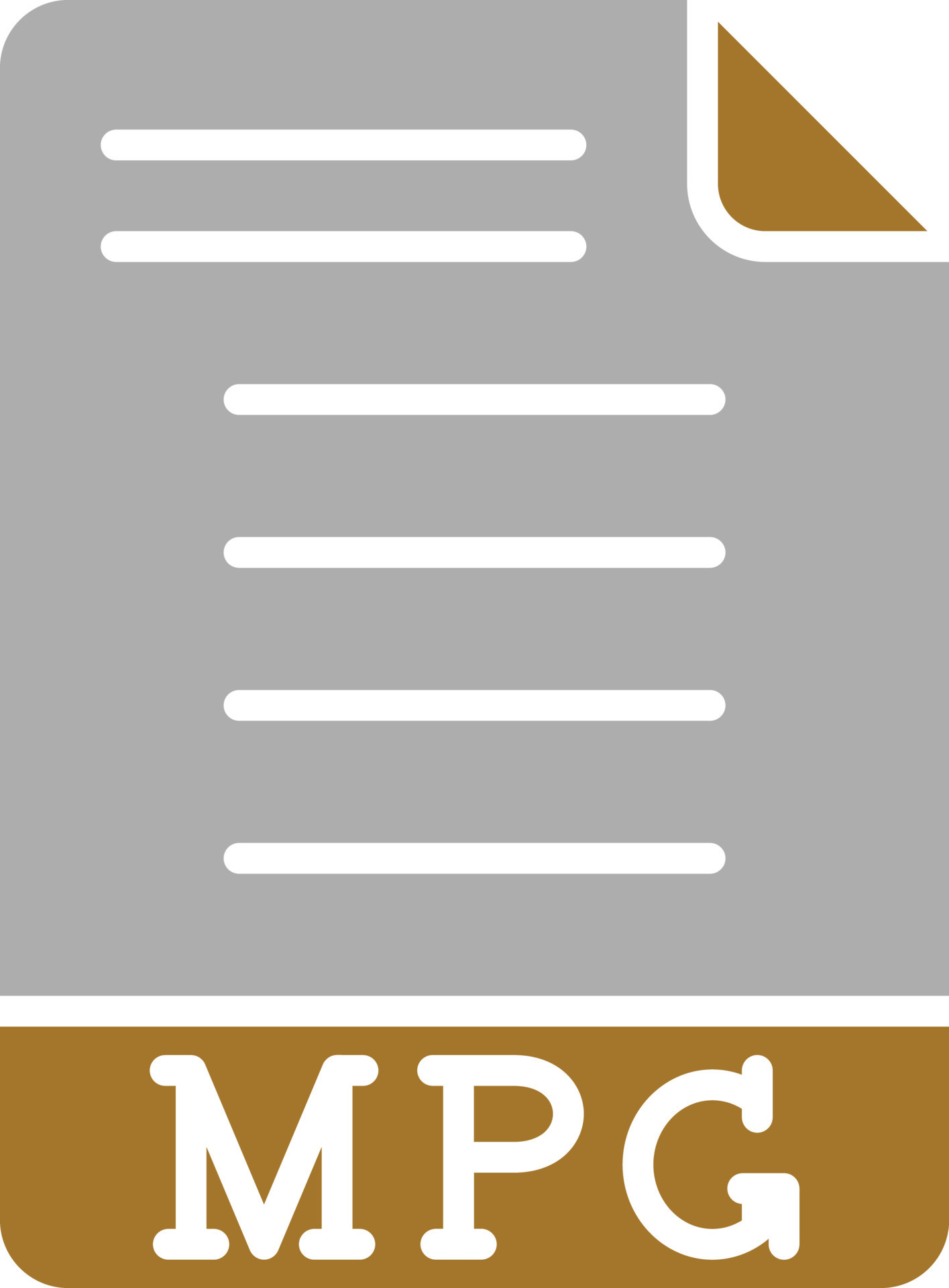 MPG Icon Style 10658128 Vector Art at Vecteezy