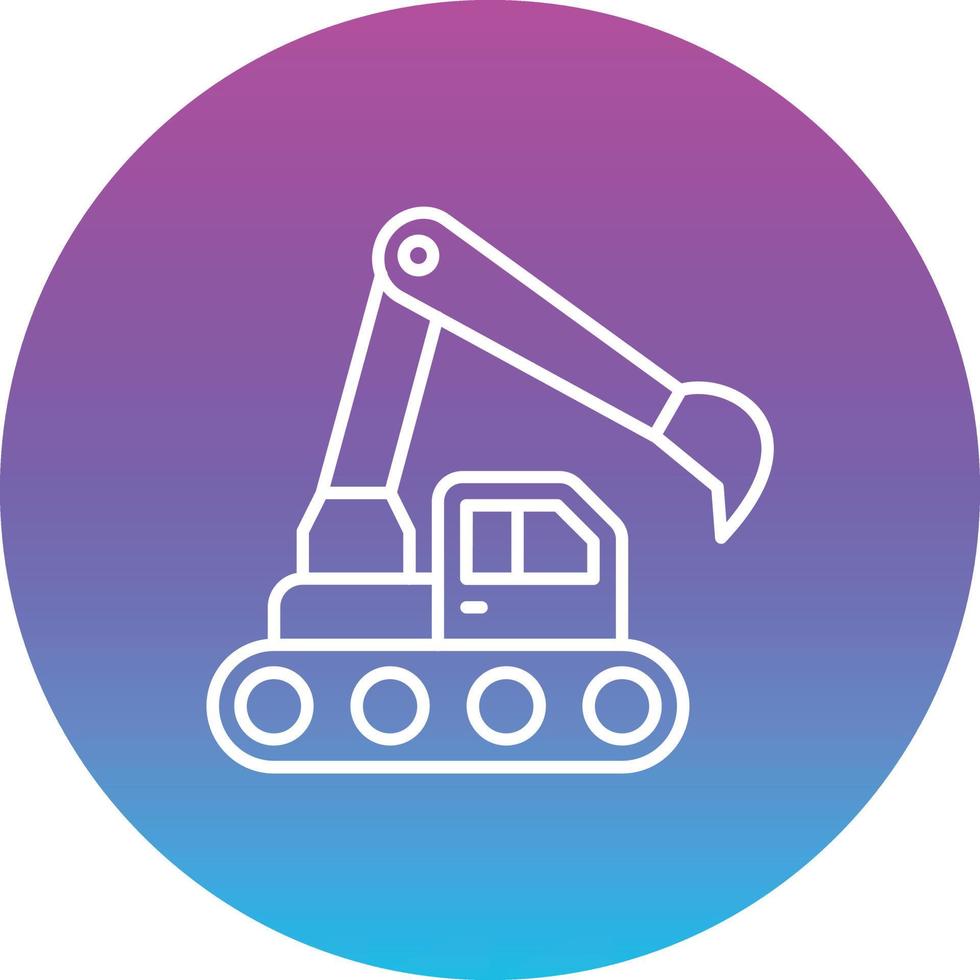 Excavator Gradient Circle Line Inverted Icon 10658414 Vector Art at ... Excavator Gradient Circle Line Inverted Icon 10658414 Vector Art at ...