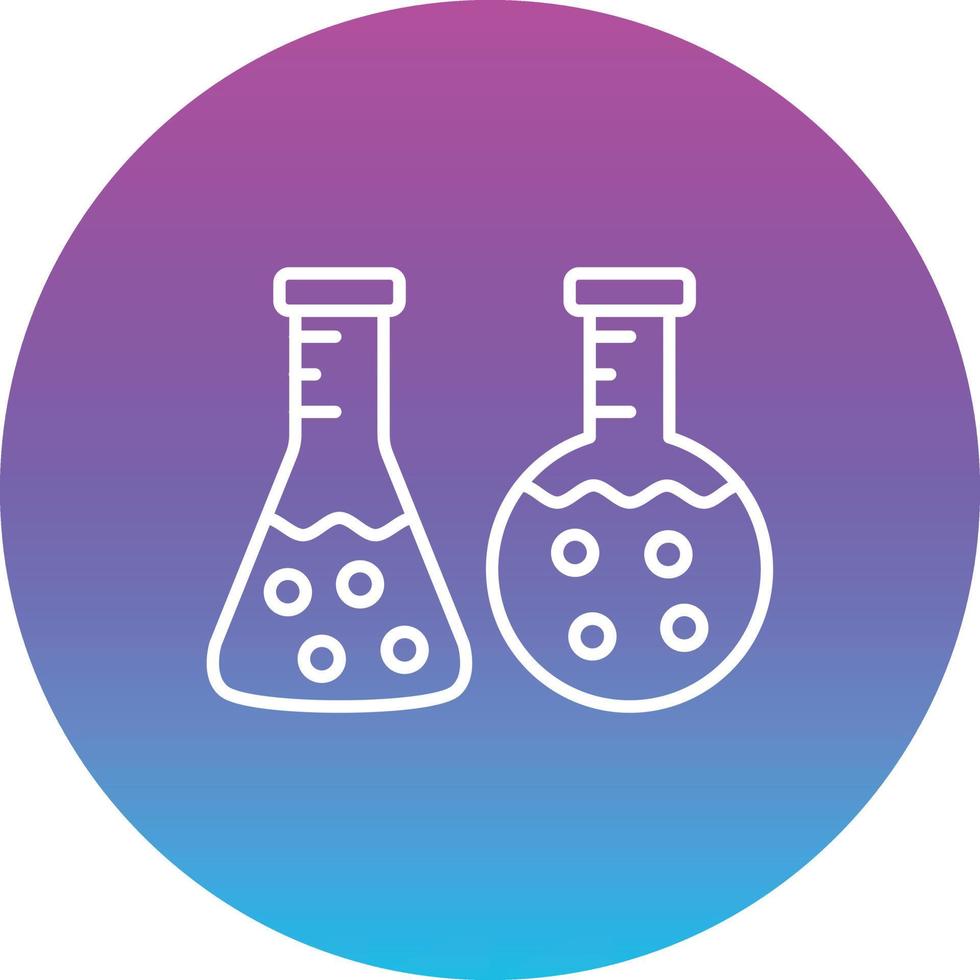 Flask Gradient Circle Line Inverted Icon 10662232 Vector Art At Vecteezy
