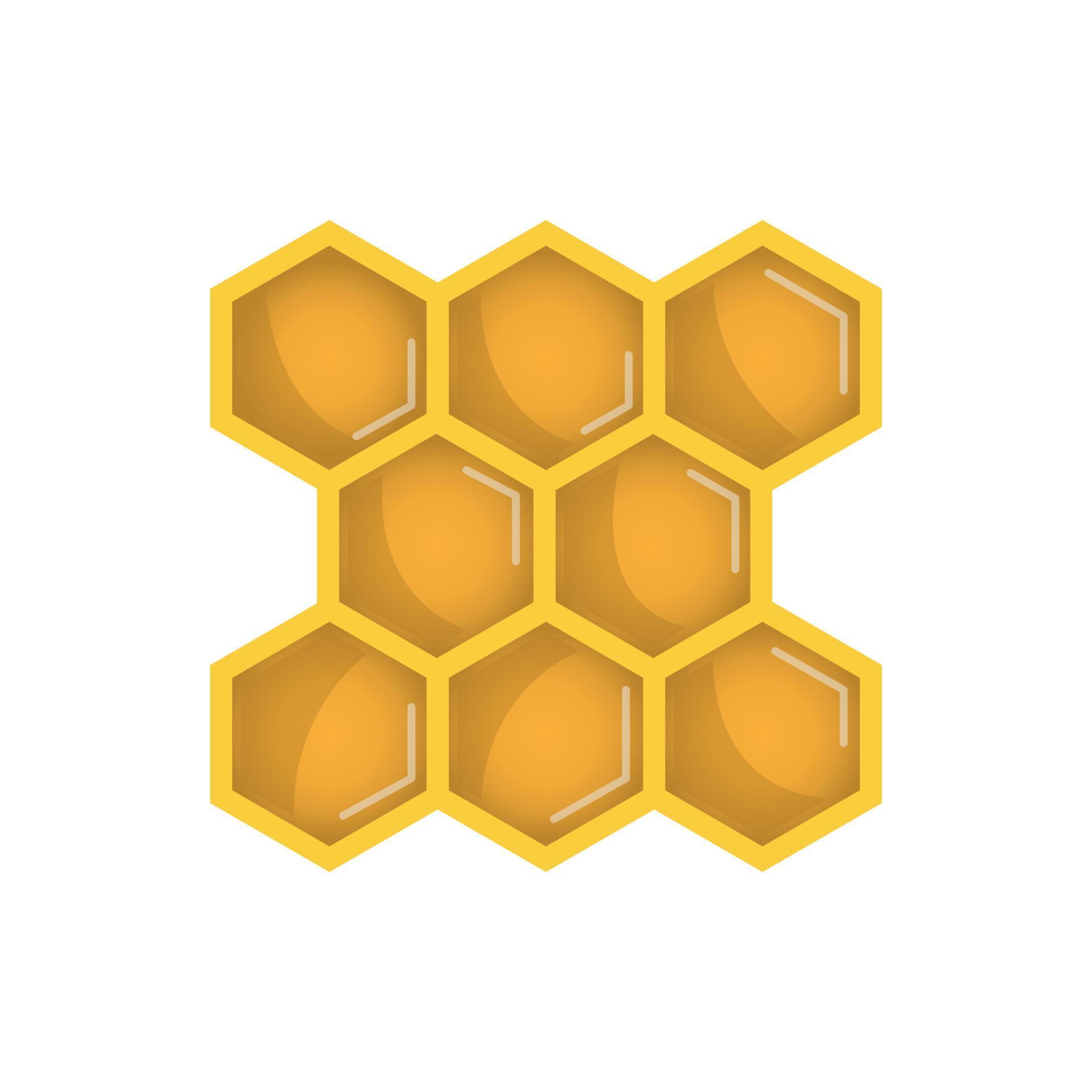 Honeycomb icon for web, mobile and infographics. Hand drawn honeycomb and bee icon 10663595 ...