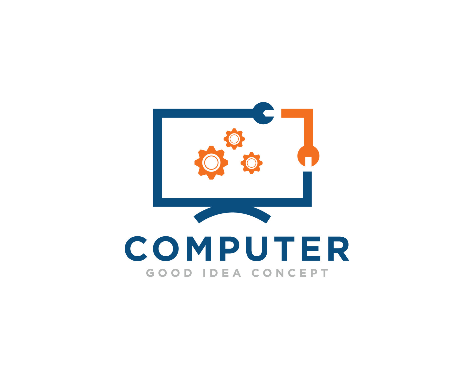 Computer Technology Logo Icon Design Vector 10664838 Vector Art At Vecteezy