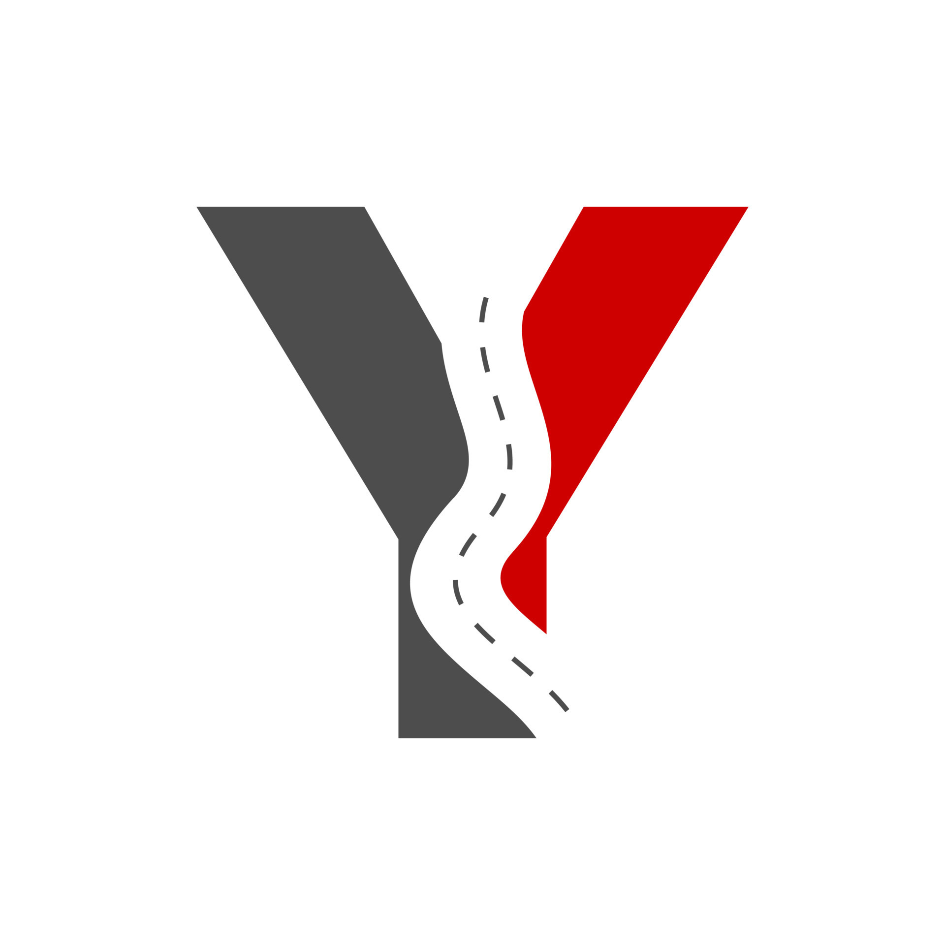 Initial Y Pathway 10666511 Vector Art at Vecteezy