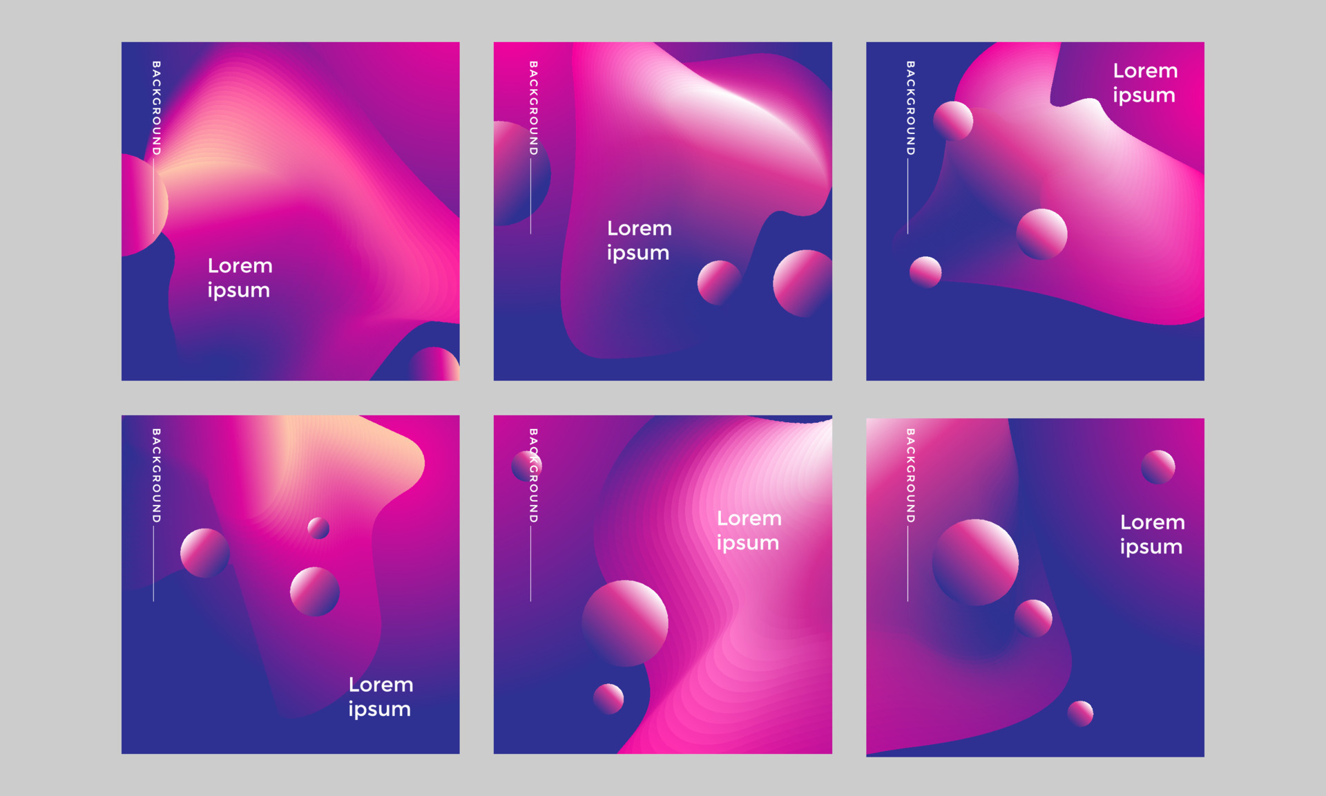 Gradient color of social media background design template for ...