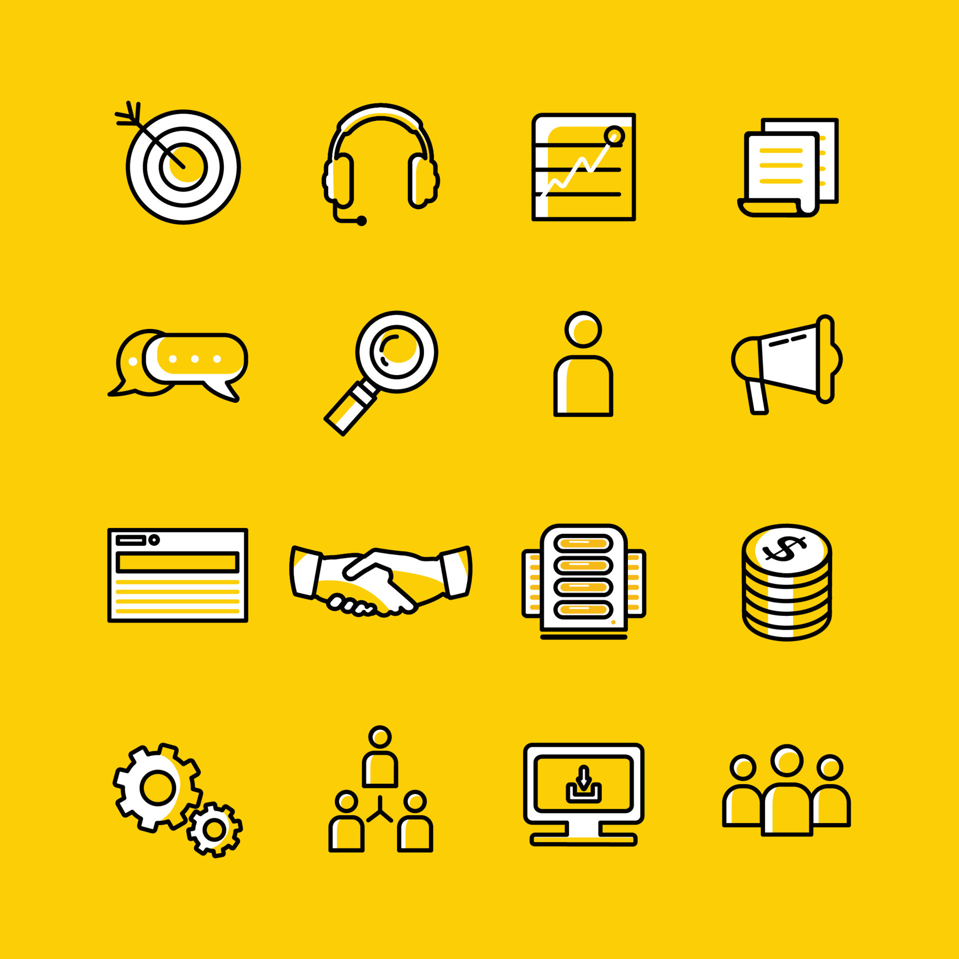 Marketing flat line icons set 10674175 Vector Art at Vecteezy Marketing flat line icons set 10674175 Vector Art at Vecteezy
