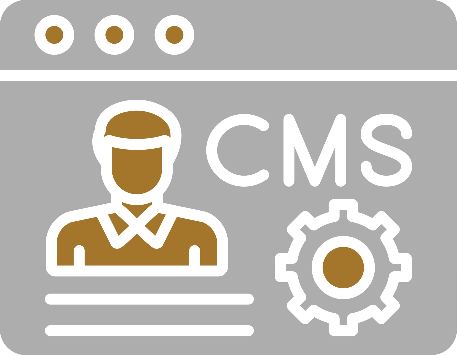 Cms Icon Style 10677682 Vector Art at Vecteezy