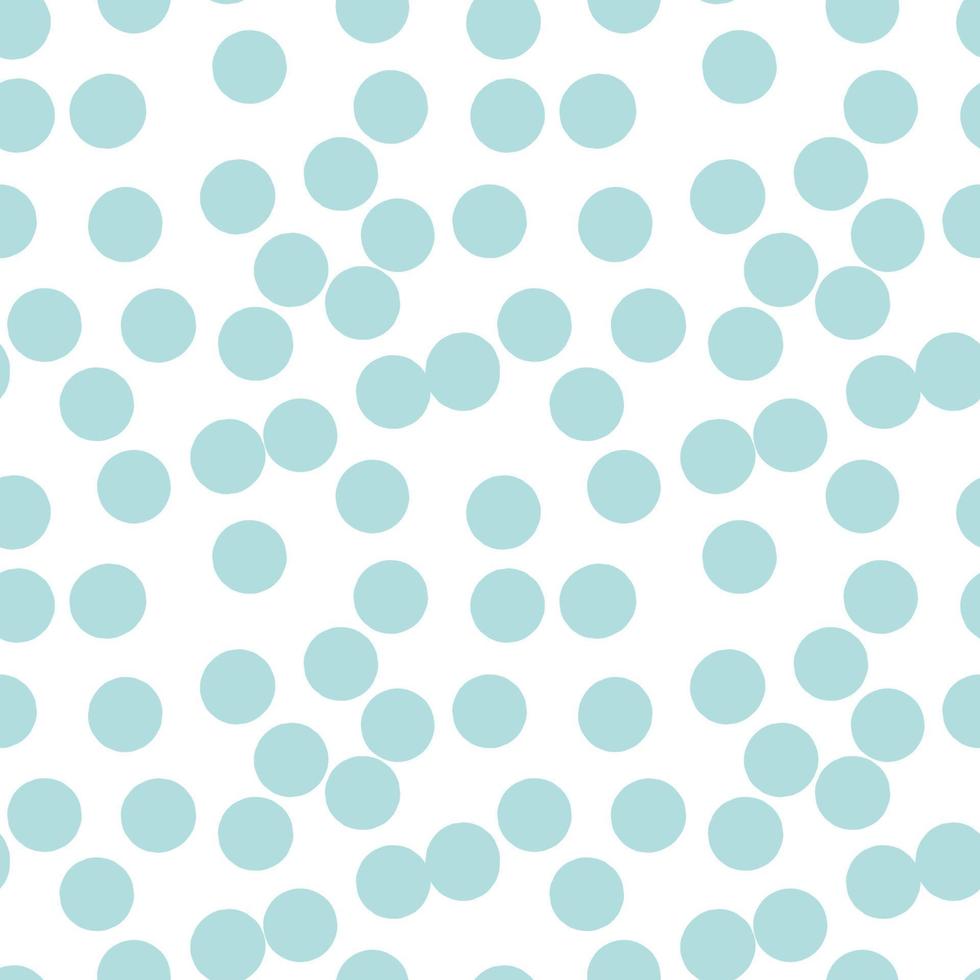 Geometrical Background With Uneven Circles Abstract Round Seamless Pattern Hand Drawn Dots