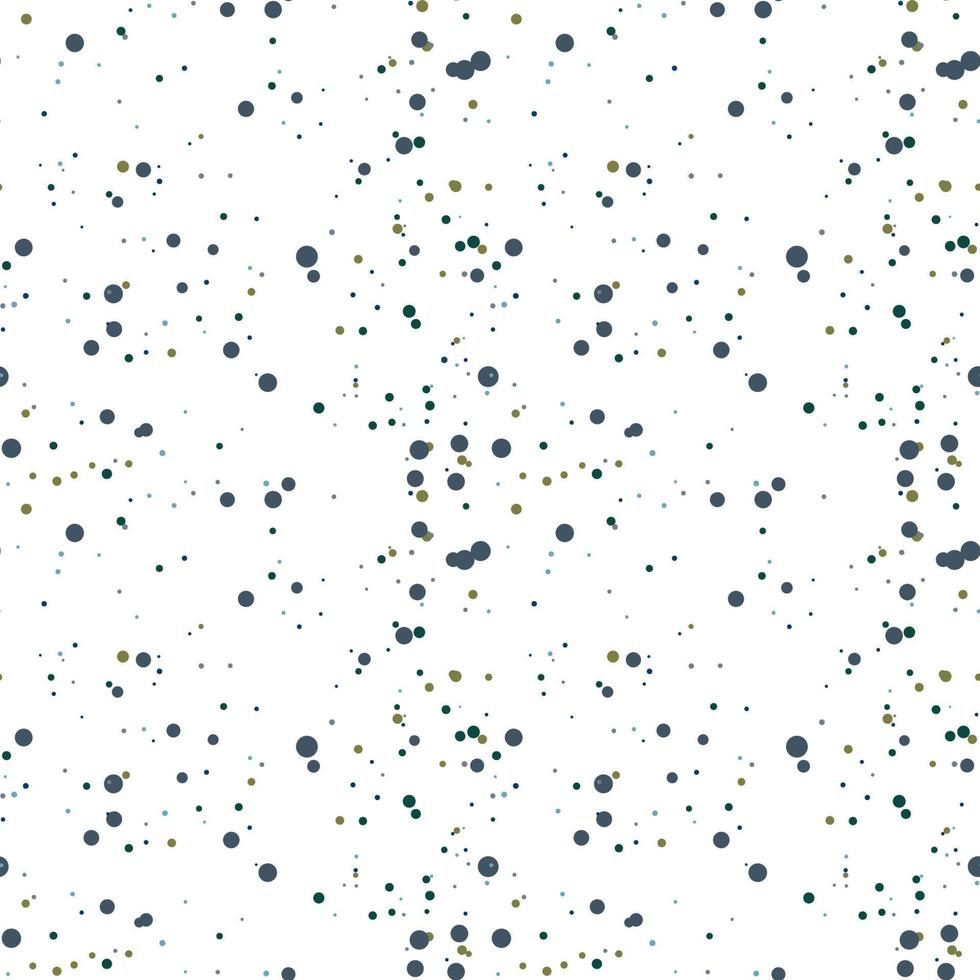 Geometrical Background With Uneven Circles Abstract Round Seamless Pattern Hand Drawn Dots