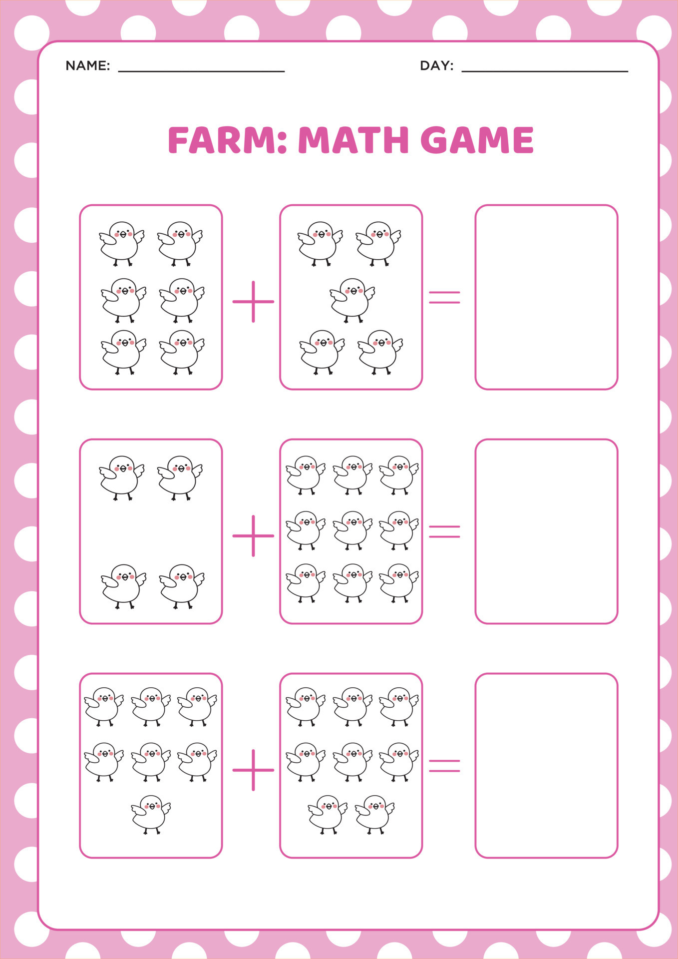 Farm Animals. Math Game. Addition 10686340 Vector Art at Vecteezy Farm Animals. Math Game. Addition 10686340 Vector Art at Vecteezy