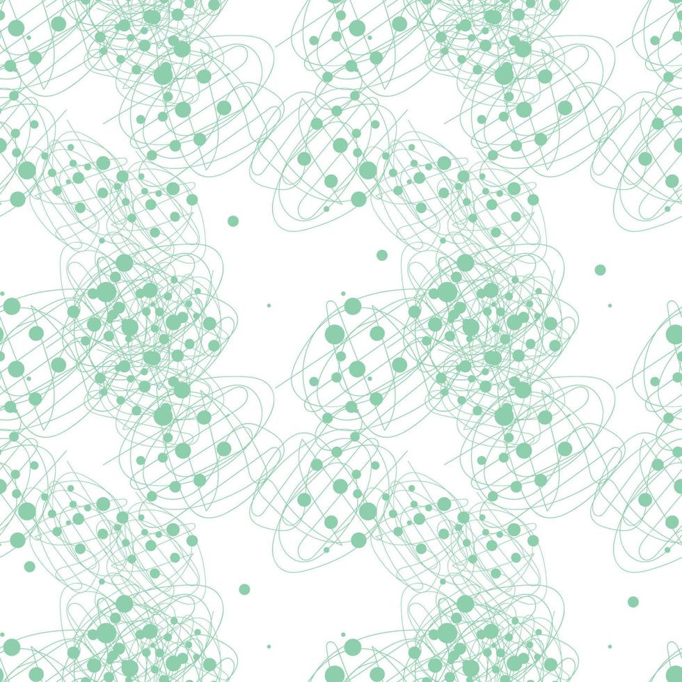 Geometrical Background With Uneven Circles Abstract Round Seamless Pattern Hand Drawn Dots