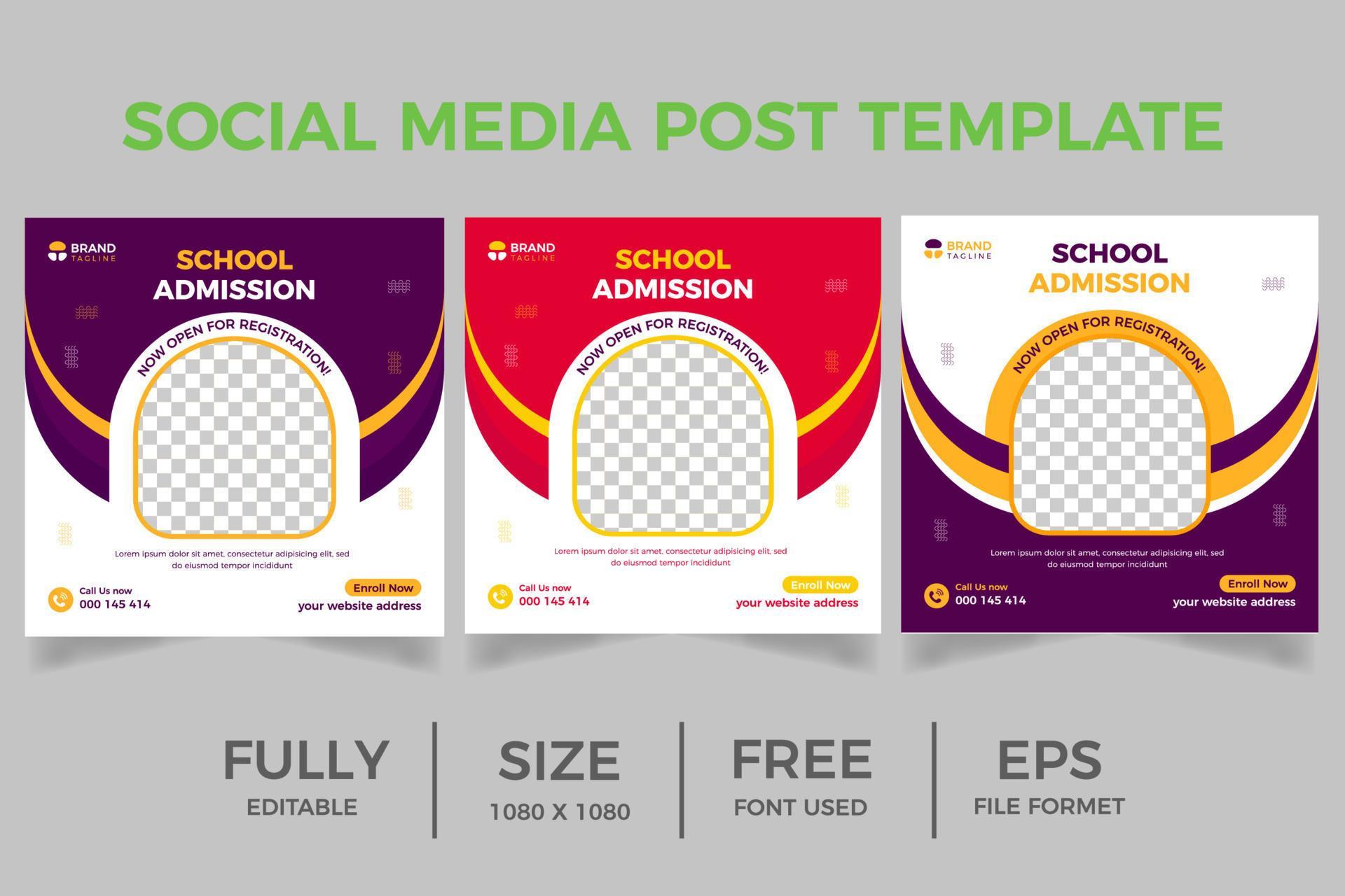 Kids Education Social Media Post Banner, Admission Social Media Post ... Kids Education Social Media Post Banner, Admission Social Media Post ...