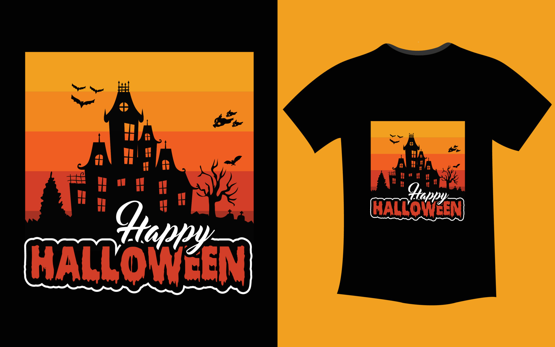 Trendy Halloween t Shirt Design 10695580 Vector Art at Vecteezy