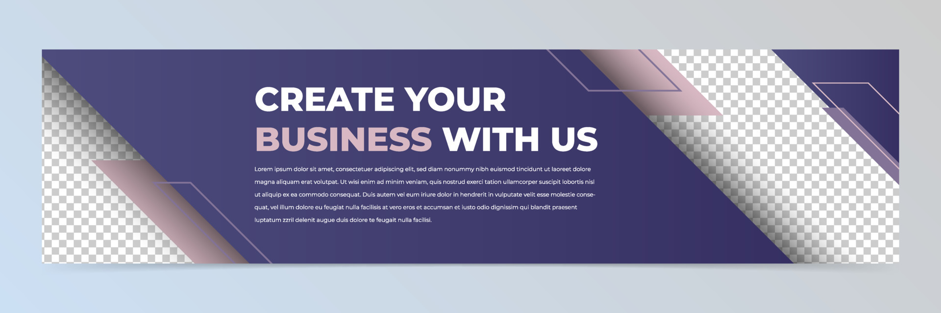 Modern abstract linkedin banner template 10696293 Vector Art at Vecteezy