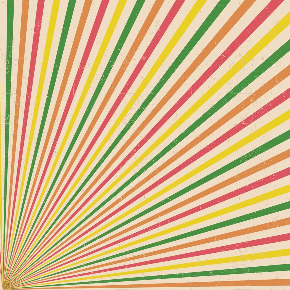 Vintage Sun Retro Banner Background Colorful Grunge Sunburst 10697774