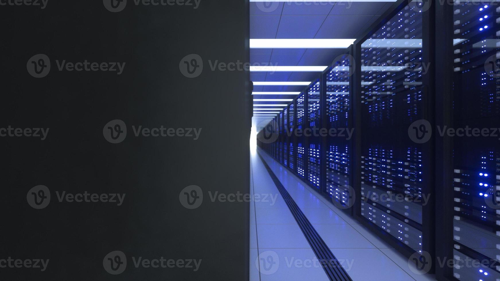 Data Center Computer Racks In Network Security Server Room Cryptocurrency Mining 10699738 Stock ...