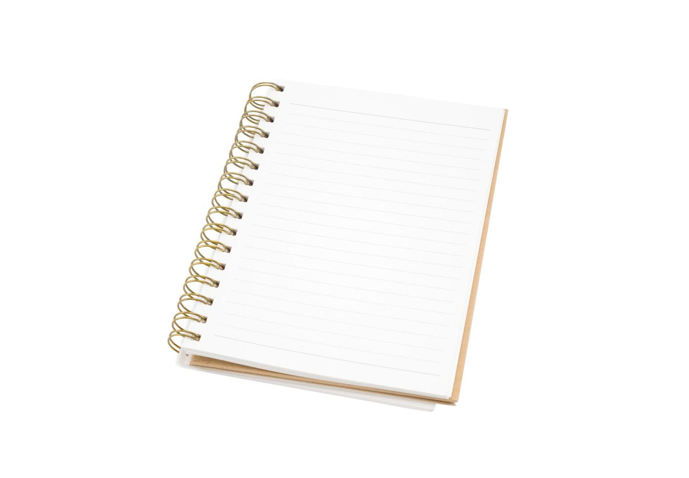 Recycled paper notebook front cover on white background 10701697 Stock ...