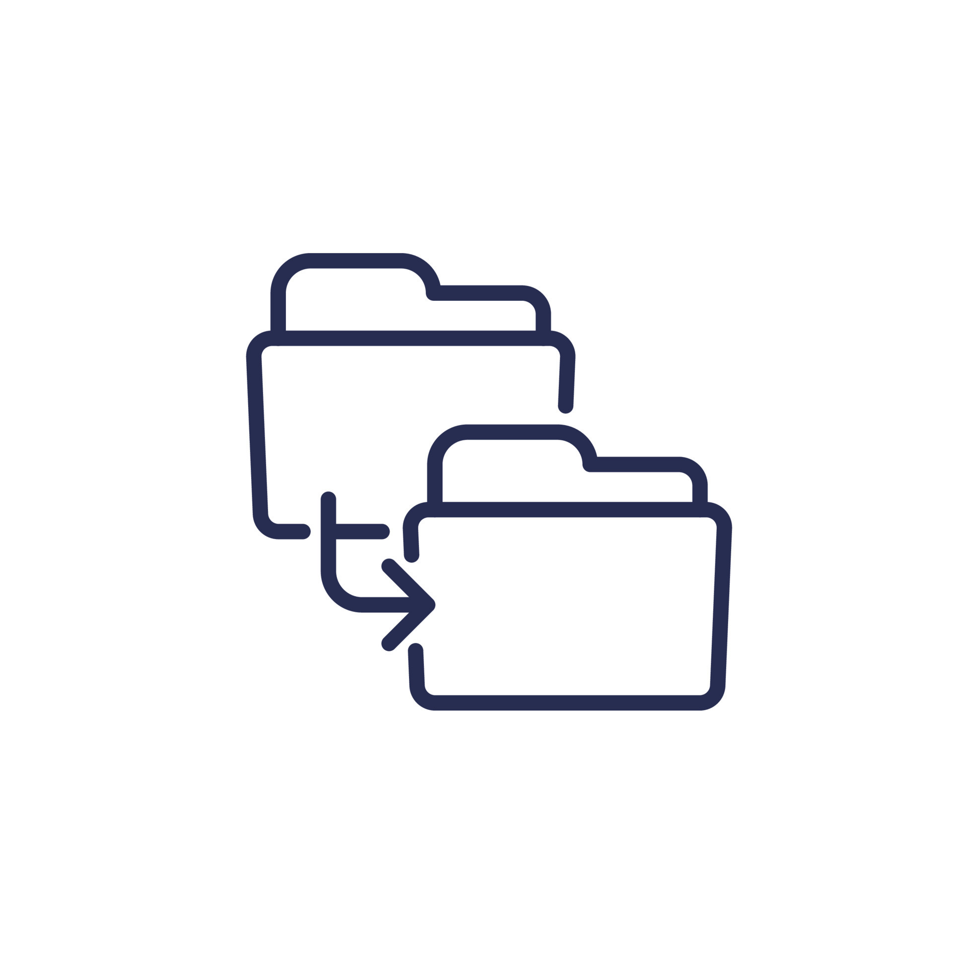 copy folder icon, line vector 10702740 Vector Art at Vecteezy