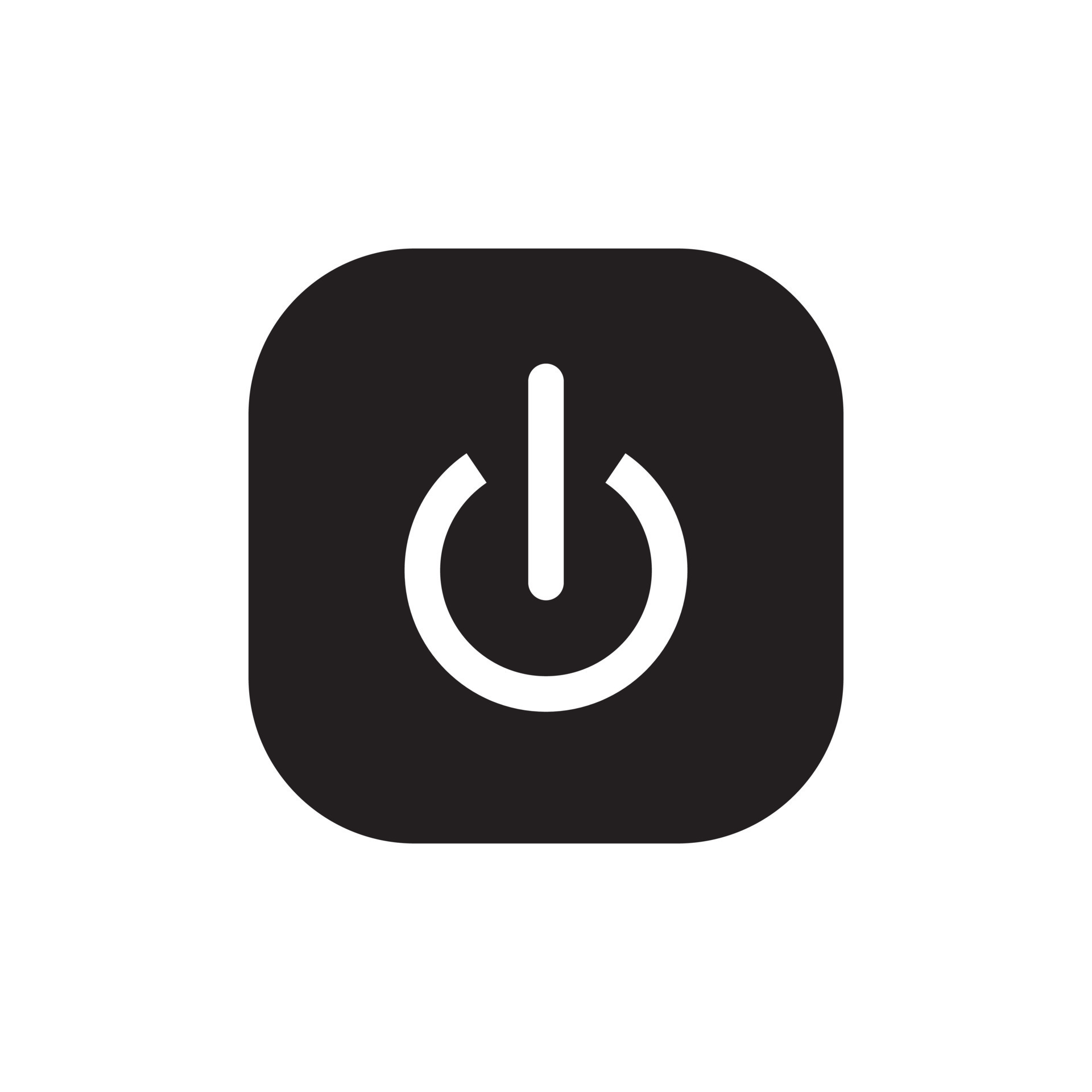 Power button, shutdown icon vector isolated on white background 10703153 Vector Art at Vecteezy