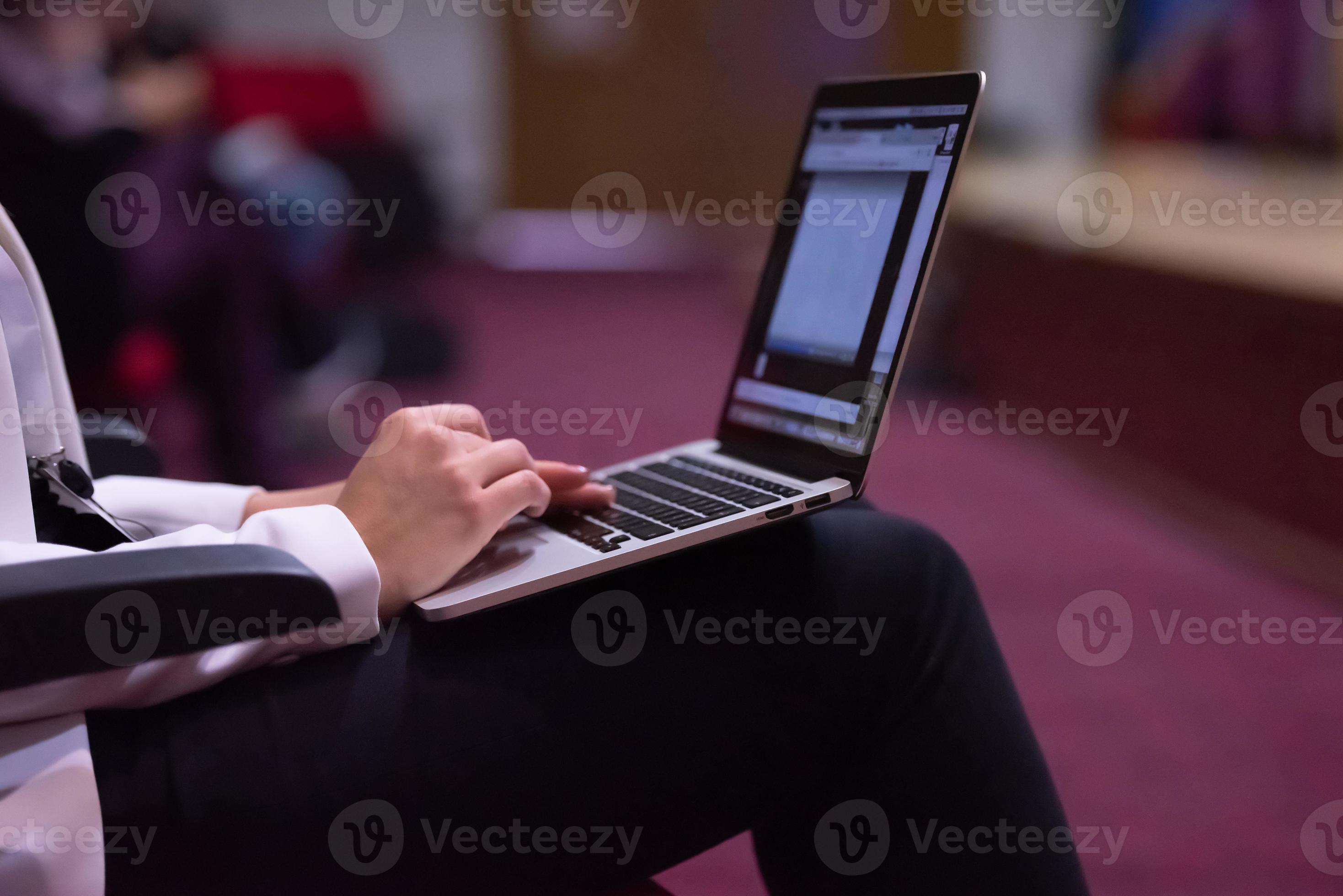 business people hands using laptop computer 10708944 Stock Photo at ...