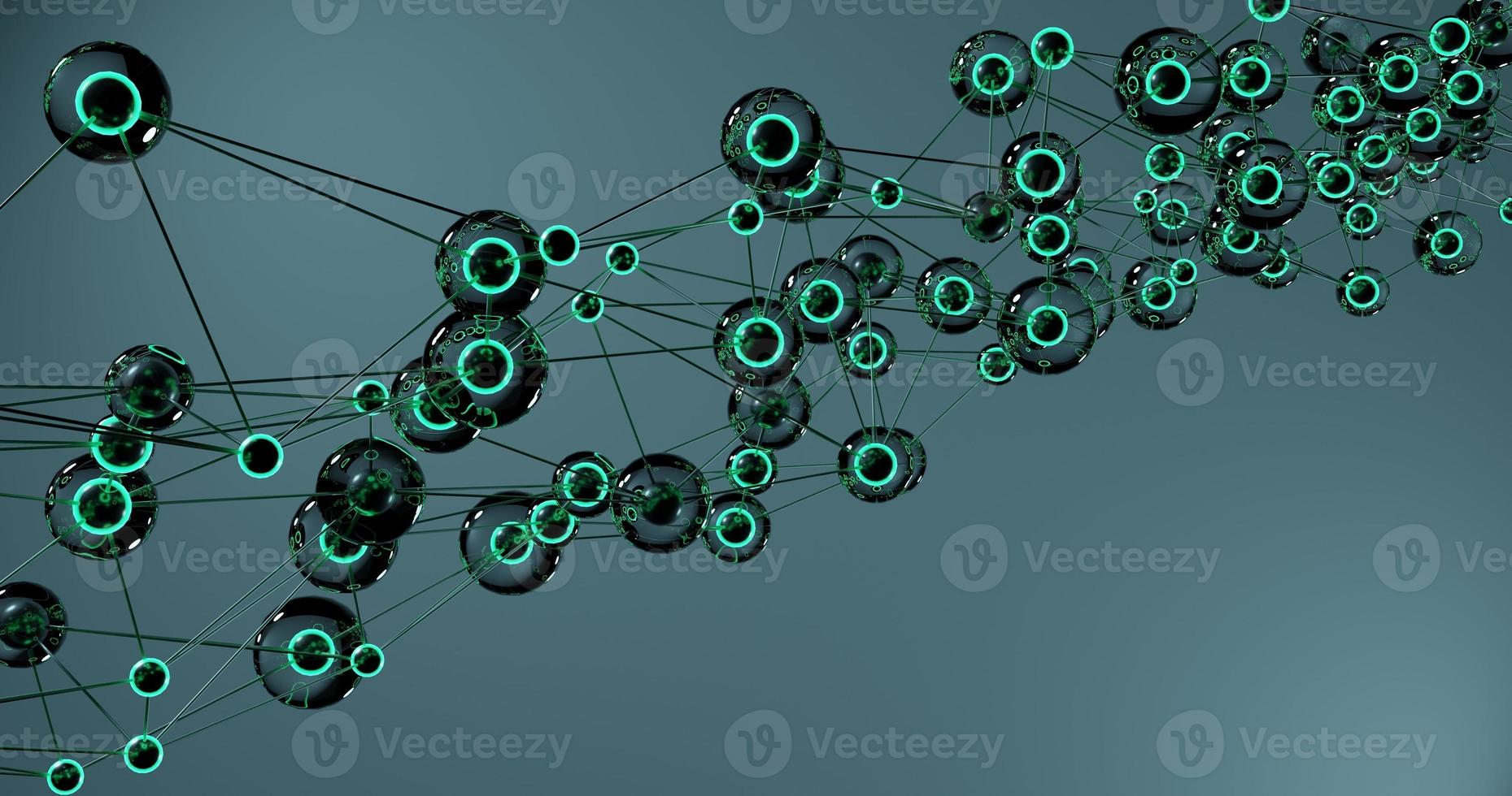 Abstract Background Design Using Pattern Of Interconnected Metal