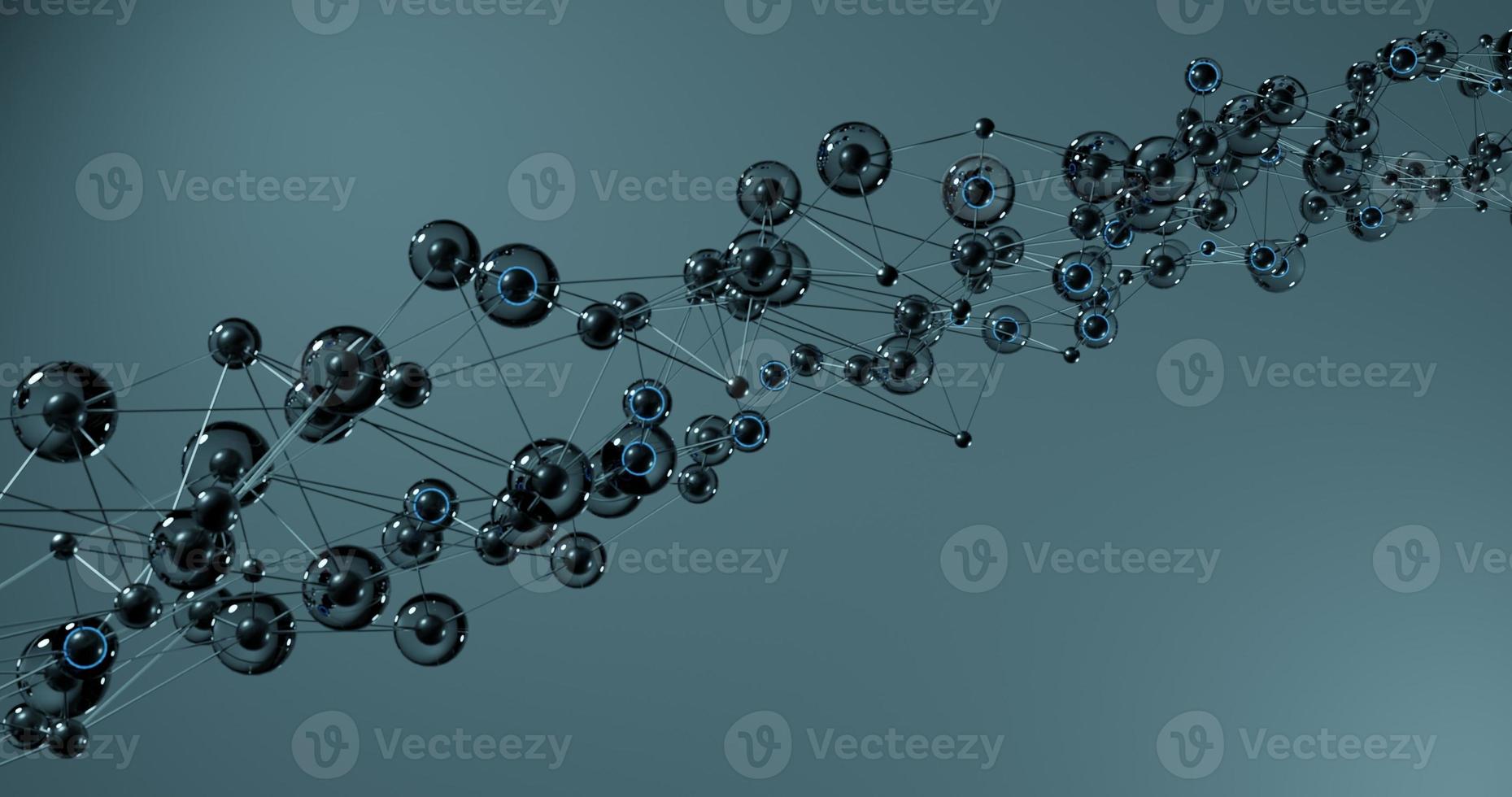 Abstract Background Design Using Pattern Of Interconnected Metallic