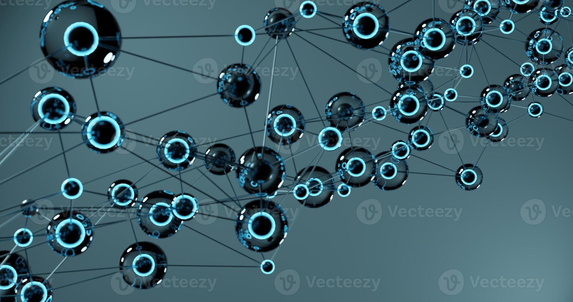 Abstract Background Design Using Pattern Of Interconnected Metal