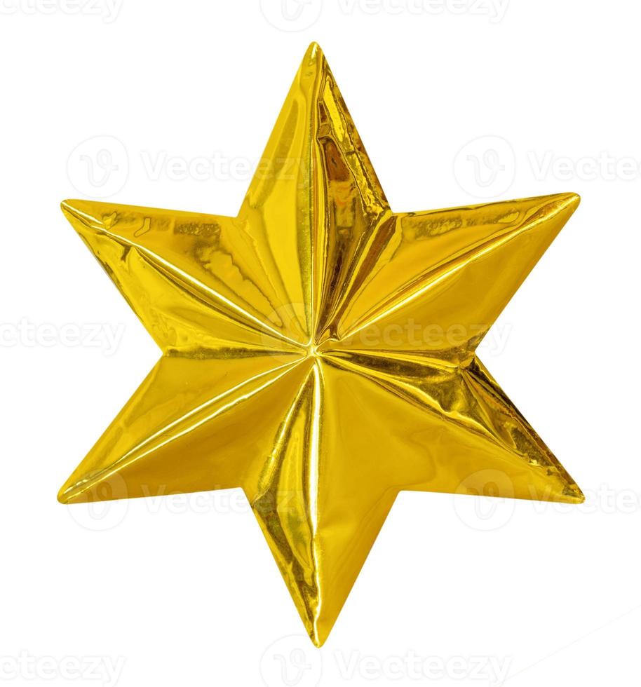 Golden Christmas Star isolated on white Background,clipping path 10714161 Stock Photo at Vecteezy