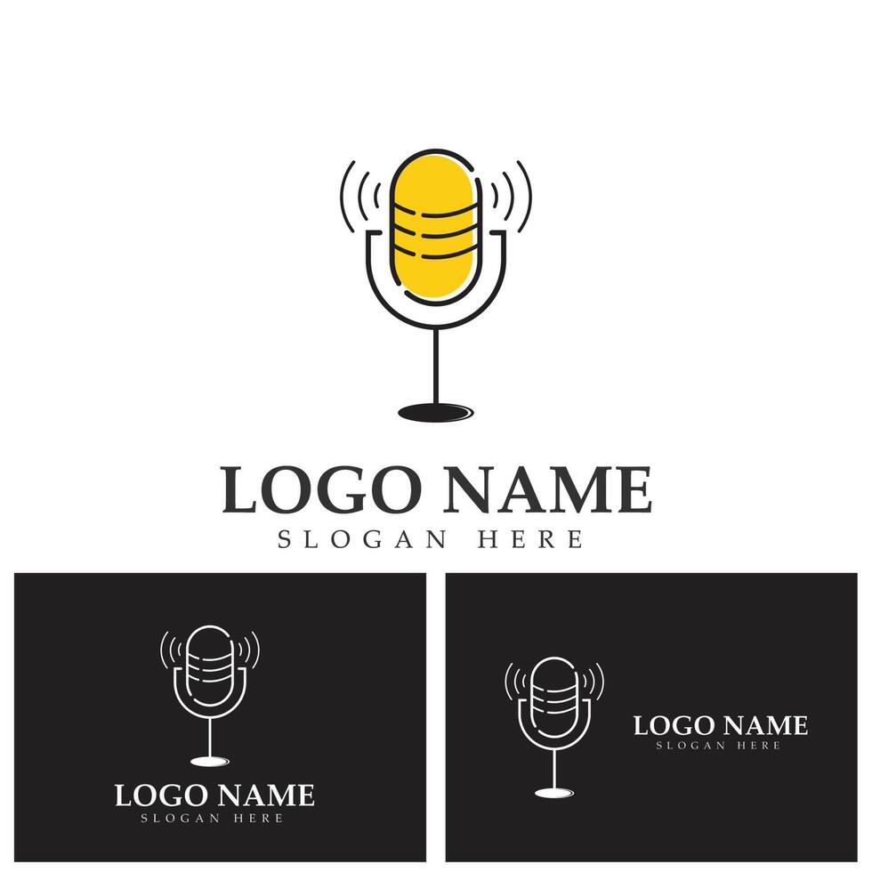 Podcast Logo icon Design Vector Template microphone symbols 10720194 ... Podcast Logo icon Design Vector Template microphone symbols 10720194 ...