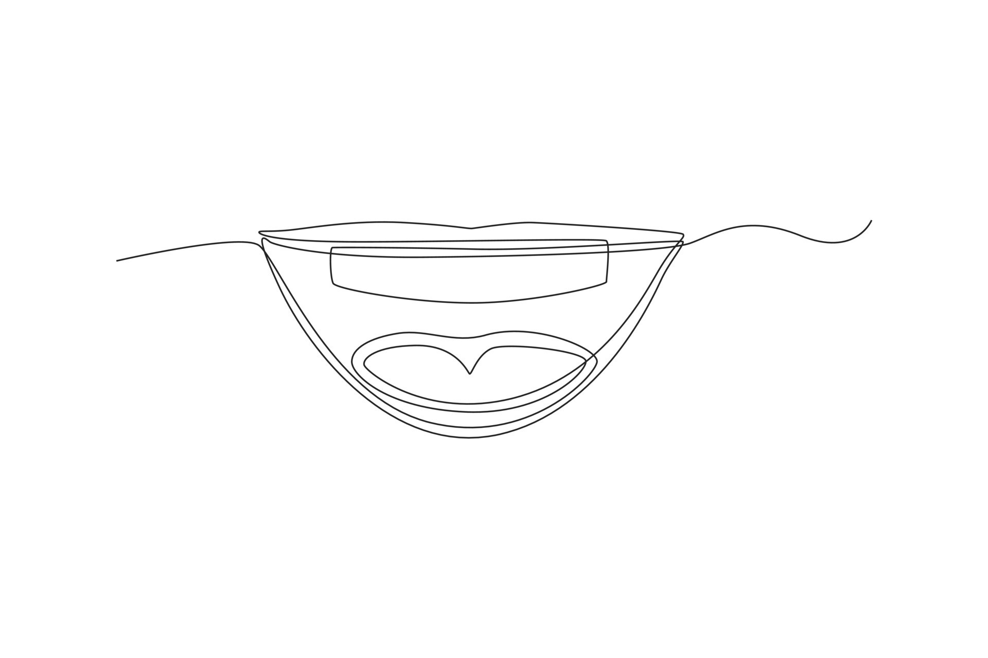 Continuous one line drawing mouth icon. World smile day concept. Single ... Continuous one line drawing mouth icon. World smile day concept. Single ...
