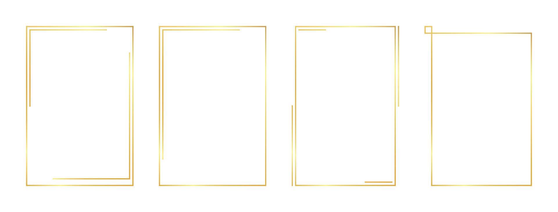 rectangle gold frame 10722809 Vector Art at Vecteezy