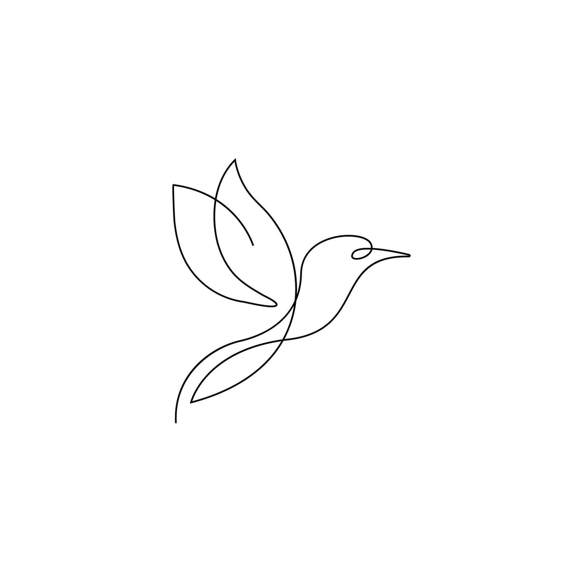 Bird line art image icon design illustration 10723295 Vector Art at ...