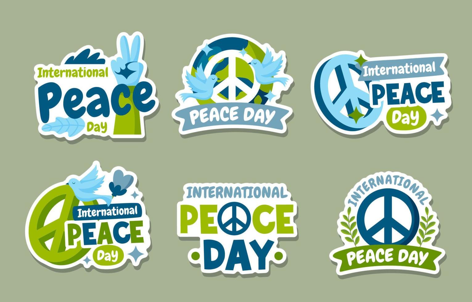 International Peace Day Sticker 10724341 Vector Art at Vecteezy