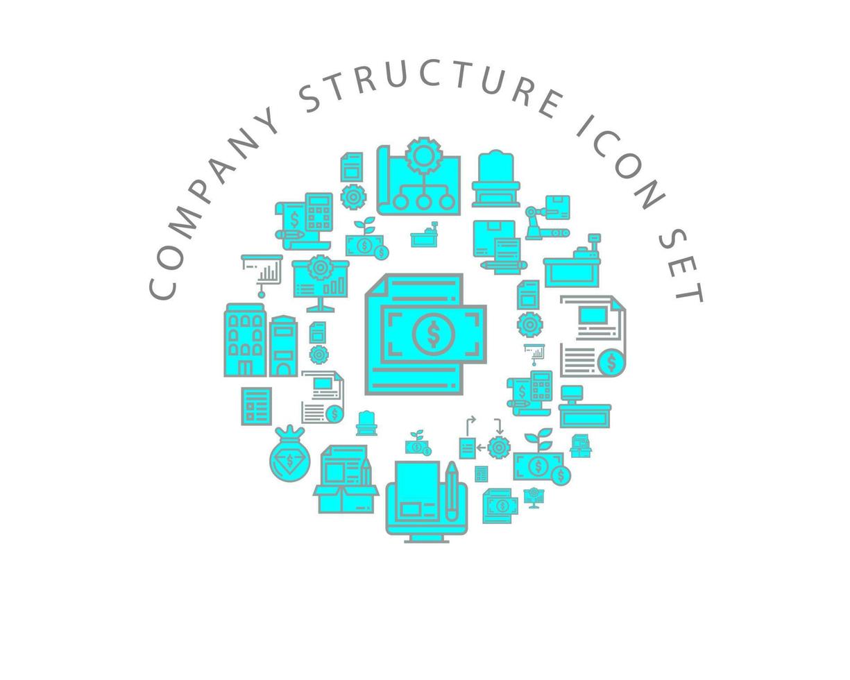 Computer structure icon set design on white background. 10734242 Vector ...
