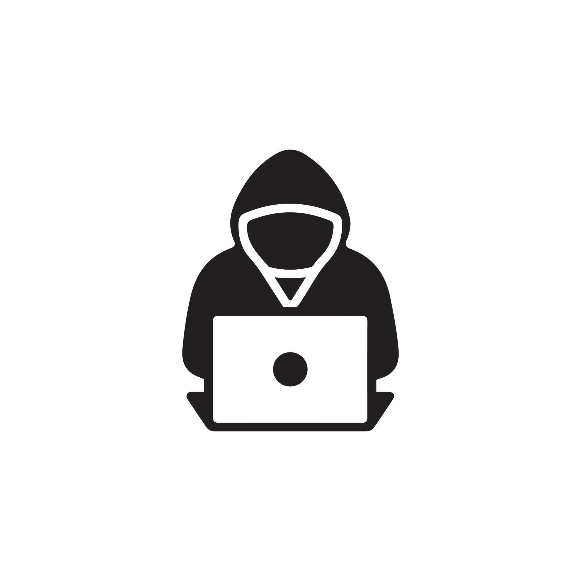 Computer Hacker Icon EPS 10 10736061 Vector Art at Vecteezy