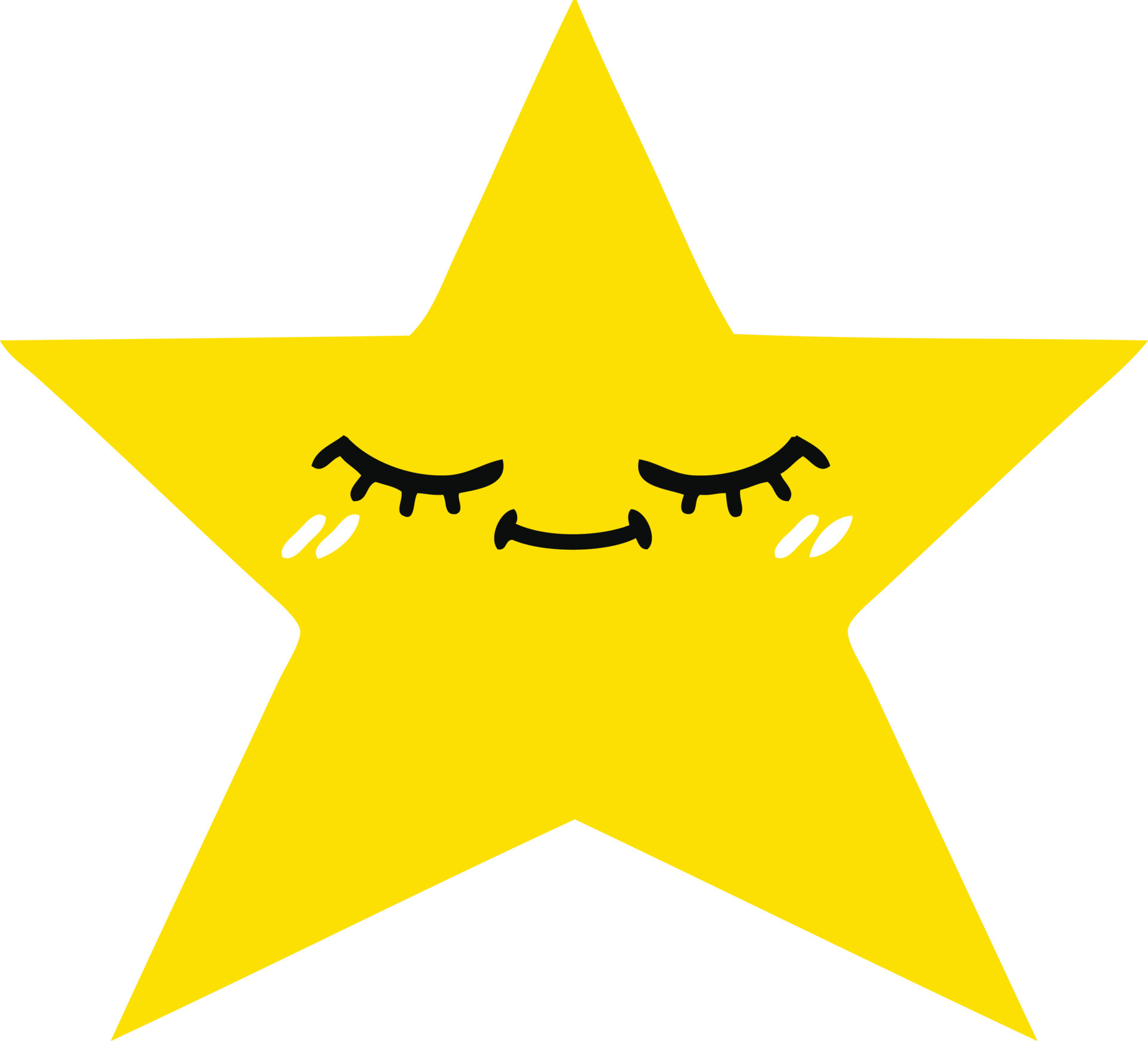 Flat Color Retro Cartoon Gold Star 10736288 Vector Art At Vecteezy