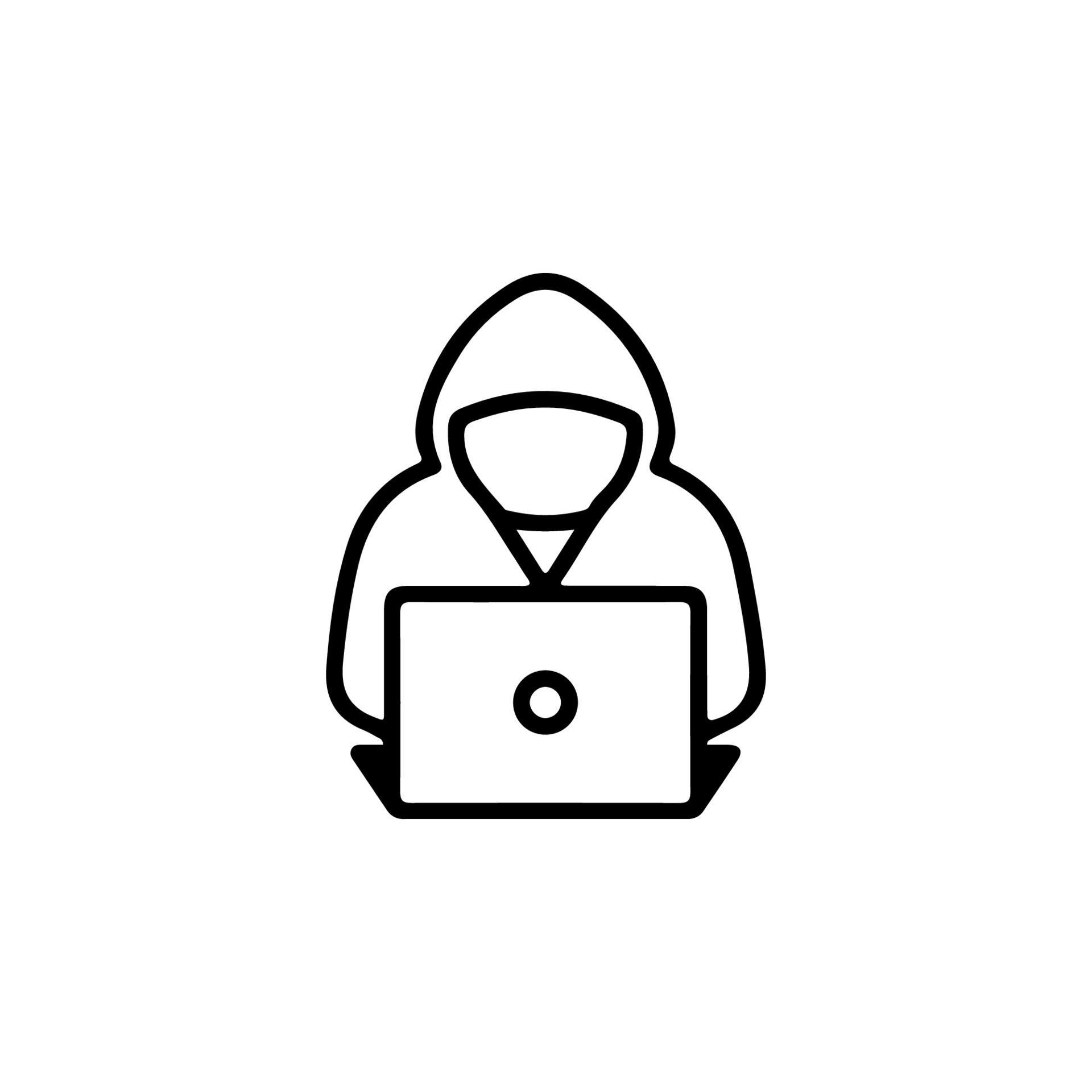 Computer Hacker Icon Eps 10 10738060 Vector Art At Vecteezy