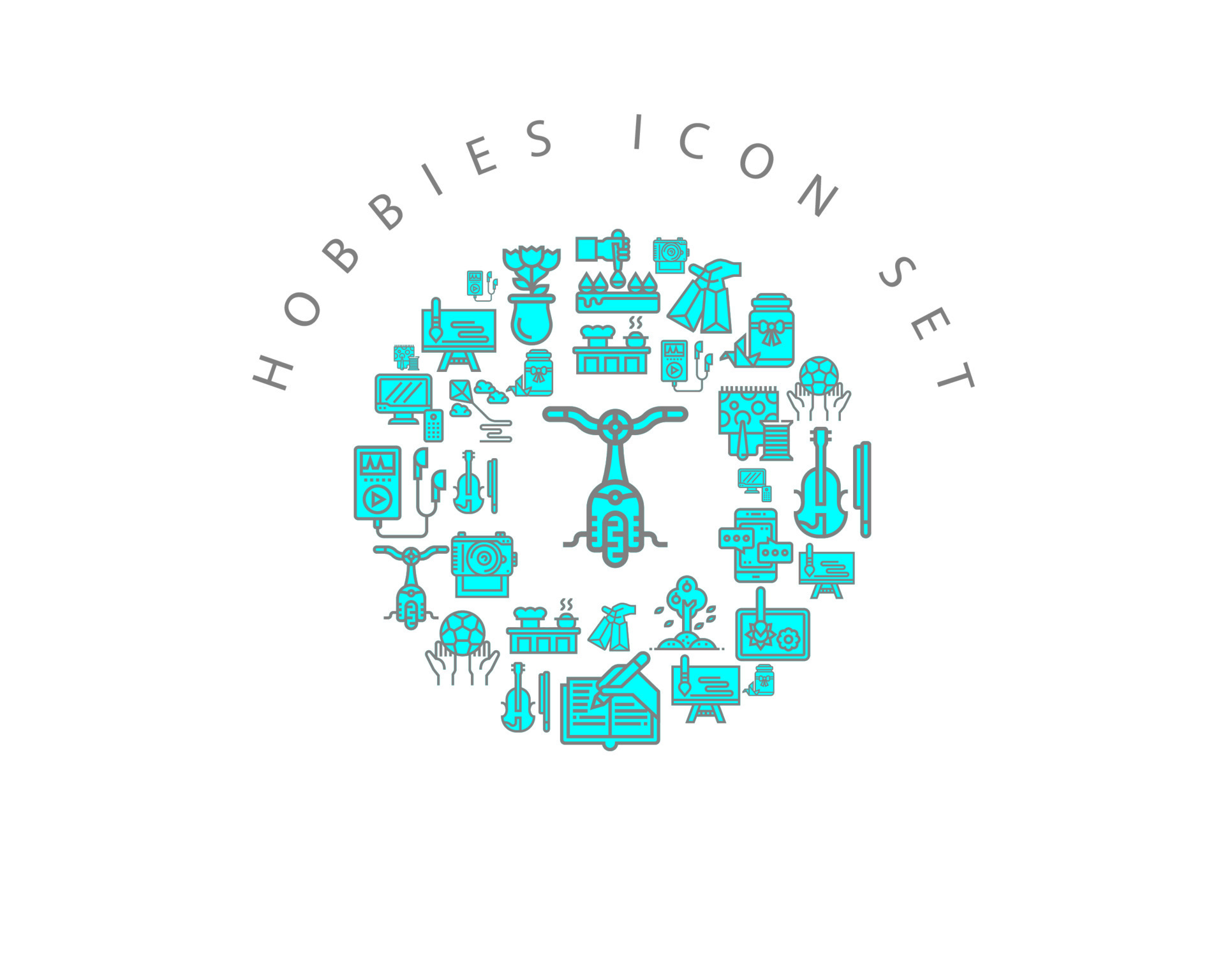 Hobbies icon set design on white background 10742394 Vector Art at Vecteezy Hobbies icon set design on white background 10742394 Vector Art at Vecteezy
