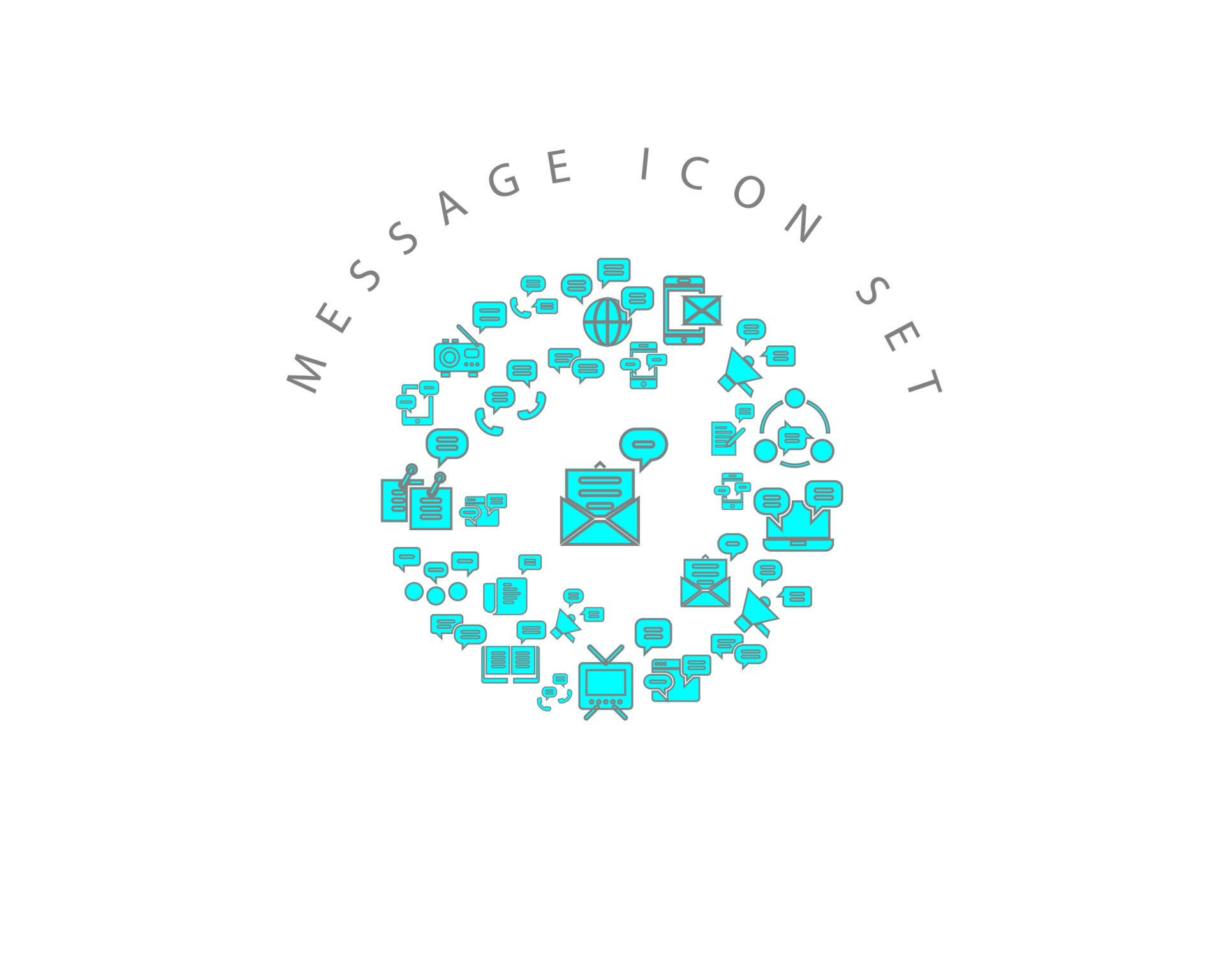 Message icon set design on white background 10743043 Vector Art at Vecteezy Message icon set design on white background 10743043 Vector Art at Vecteezy